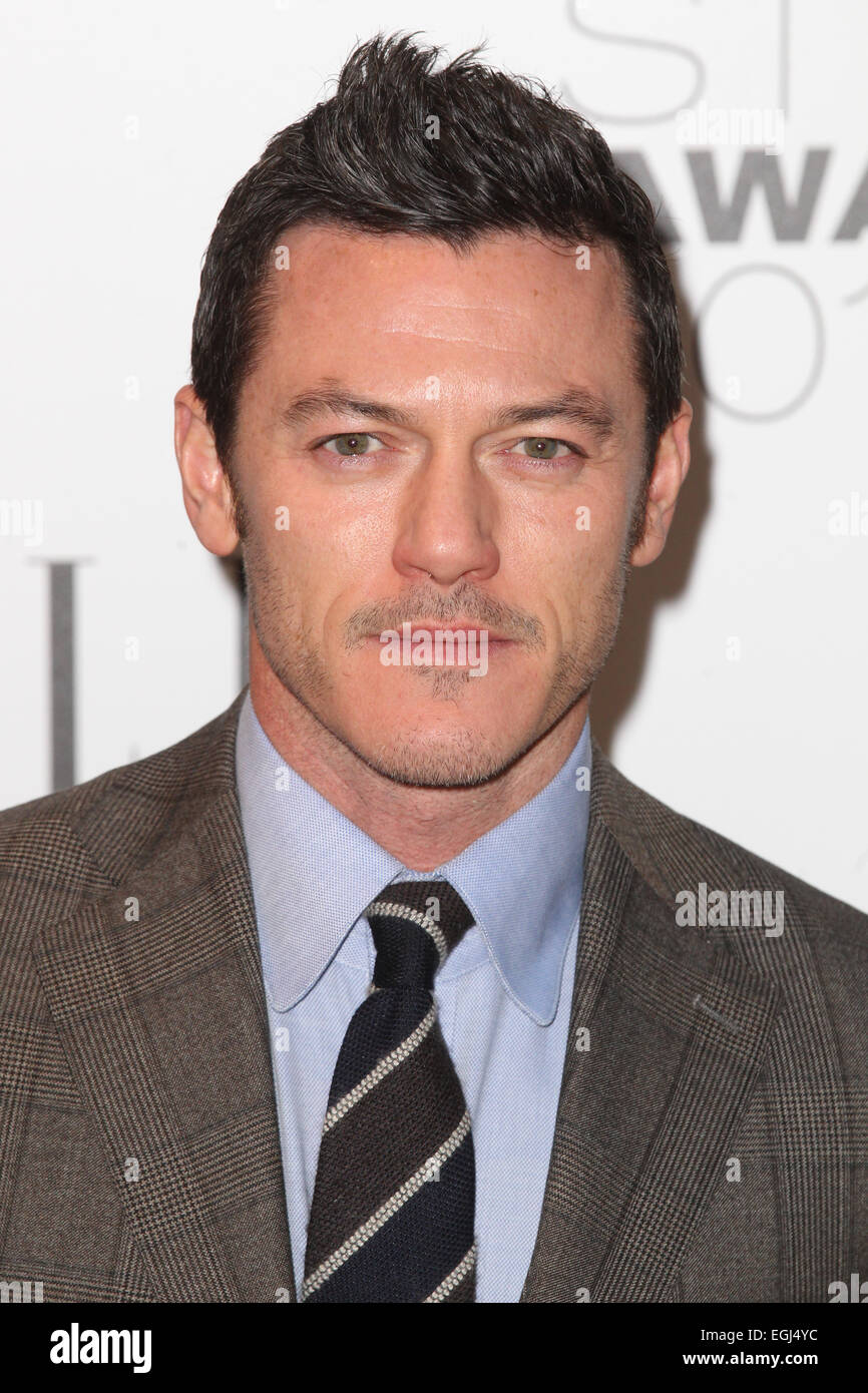 London, Britain. 24th Feb, 2015. British actor Luke Evans arrives at ...