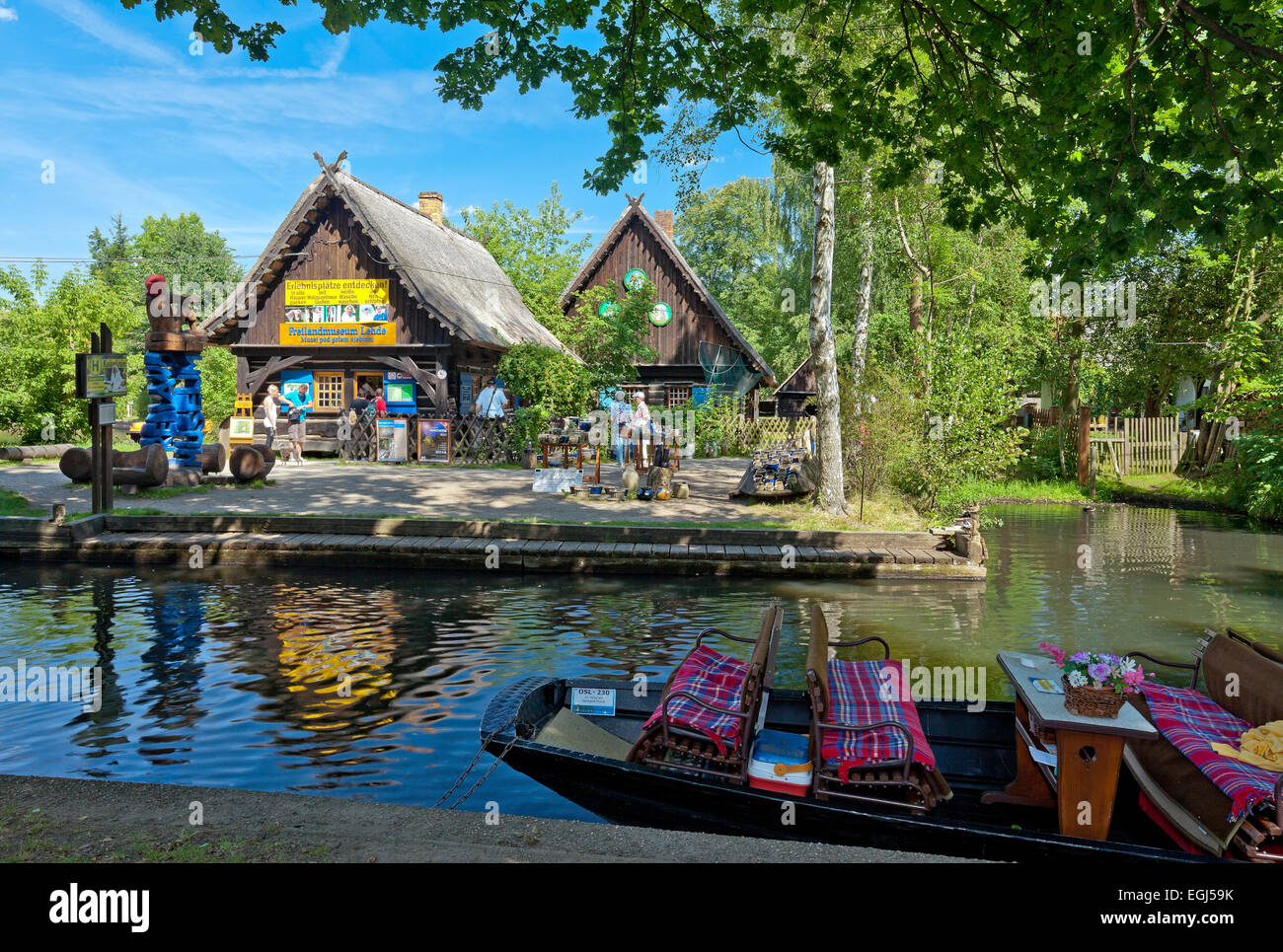 Europe, Germany, Brandenburg, Spreewald, Lehde, open-air museum at ...
