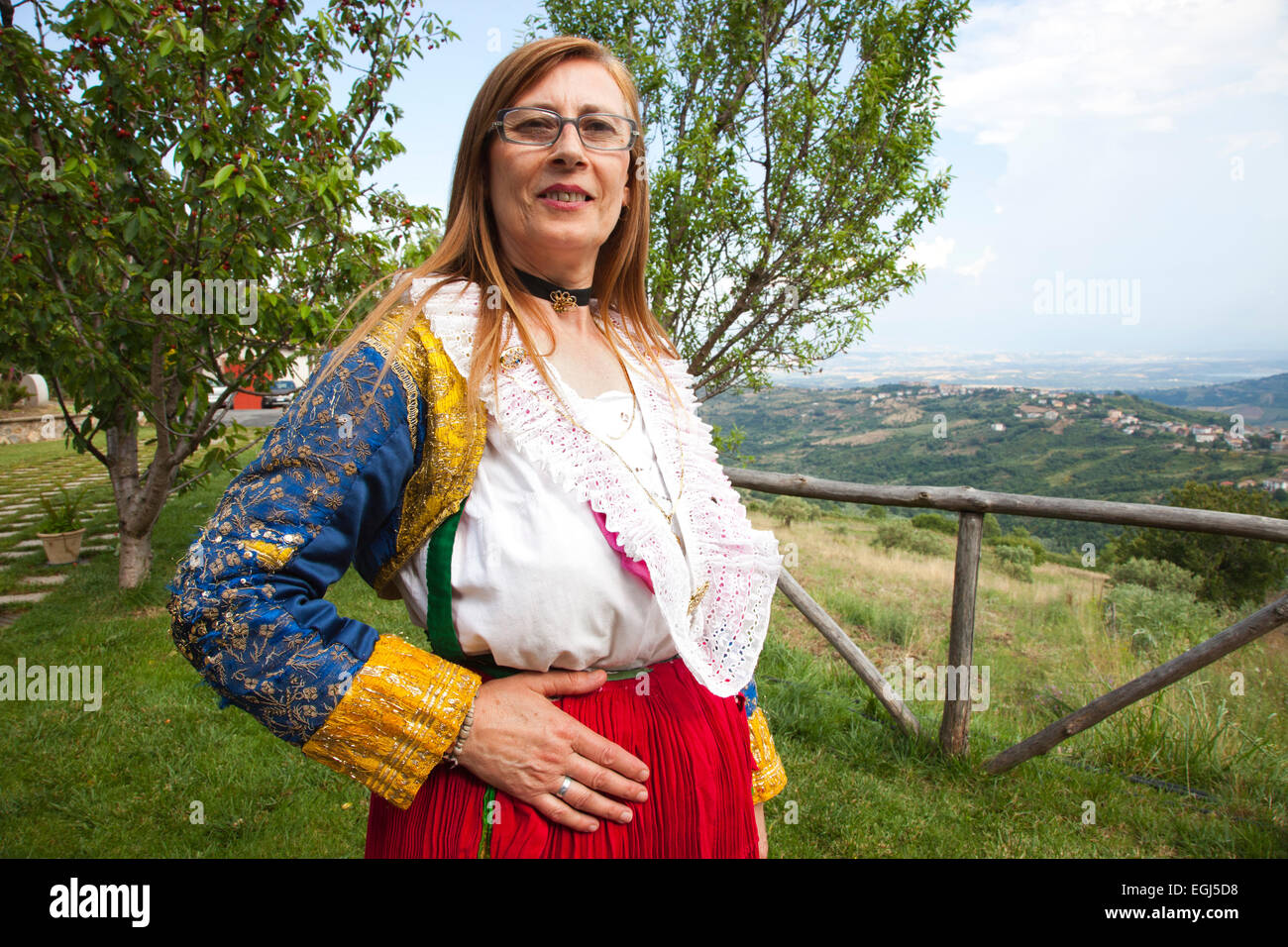 arbareshe traditional clothes, lungro village, sila, calabria, italy ...
