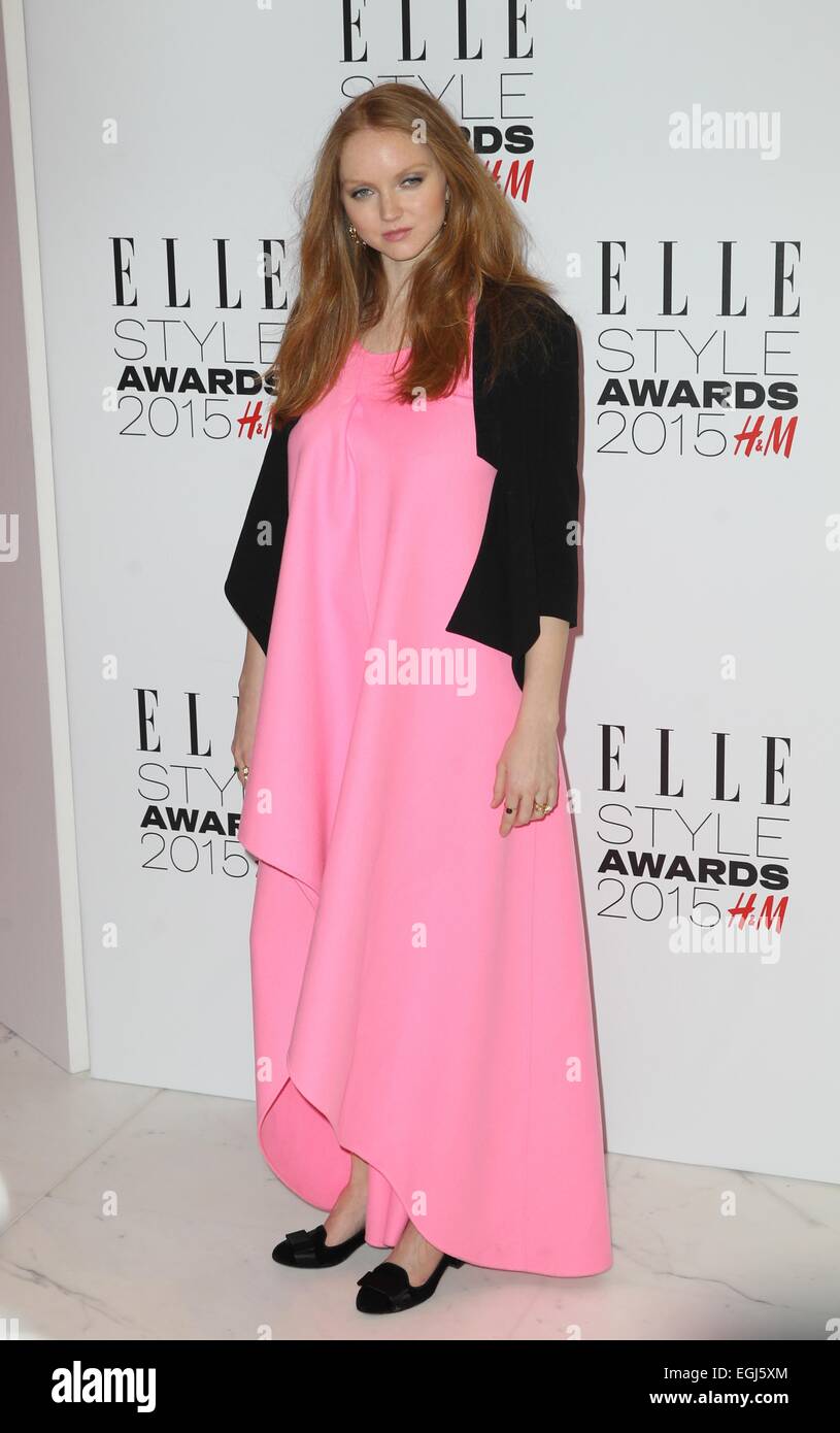London, Britain. 24th Feb, 2015. British model Lily Cole arrives at the ...