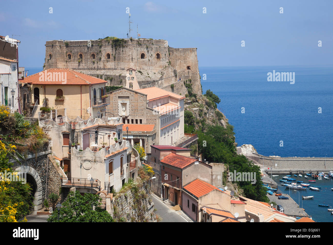 ruffo castle, scilla village, province of reggio calabria, calabria ...