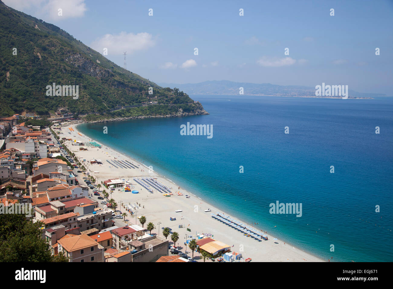 beach, scilla village, province of reggio calabria, calabria, italy ...