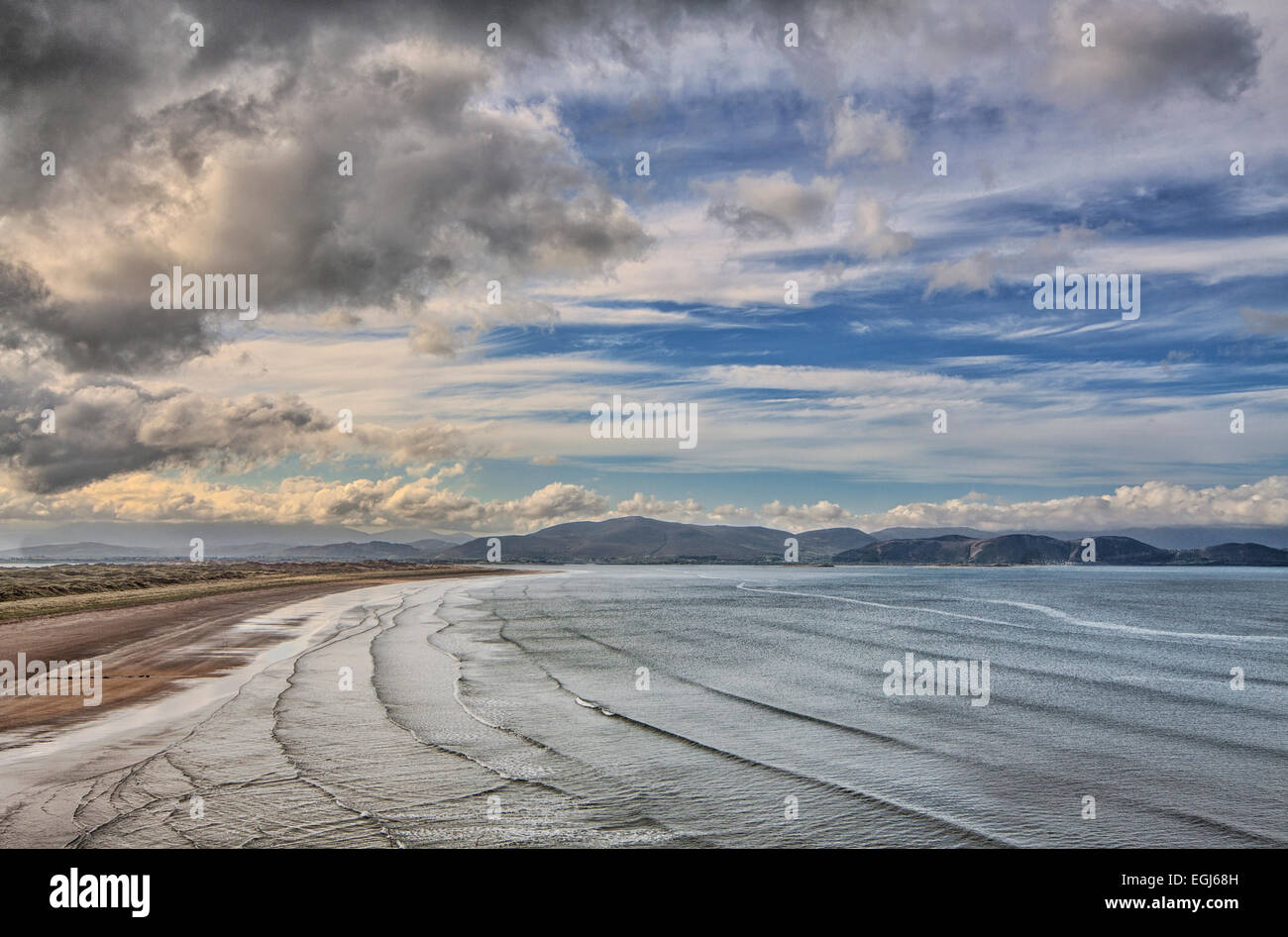 Inch Strand; County Kerry, Dingle Peninsula, Ireland IRL Stock Photo ...