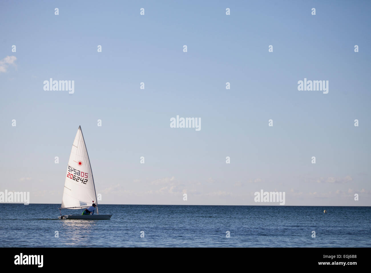 Laser class sailboat hi-res stock photography and images - Alamy