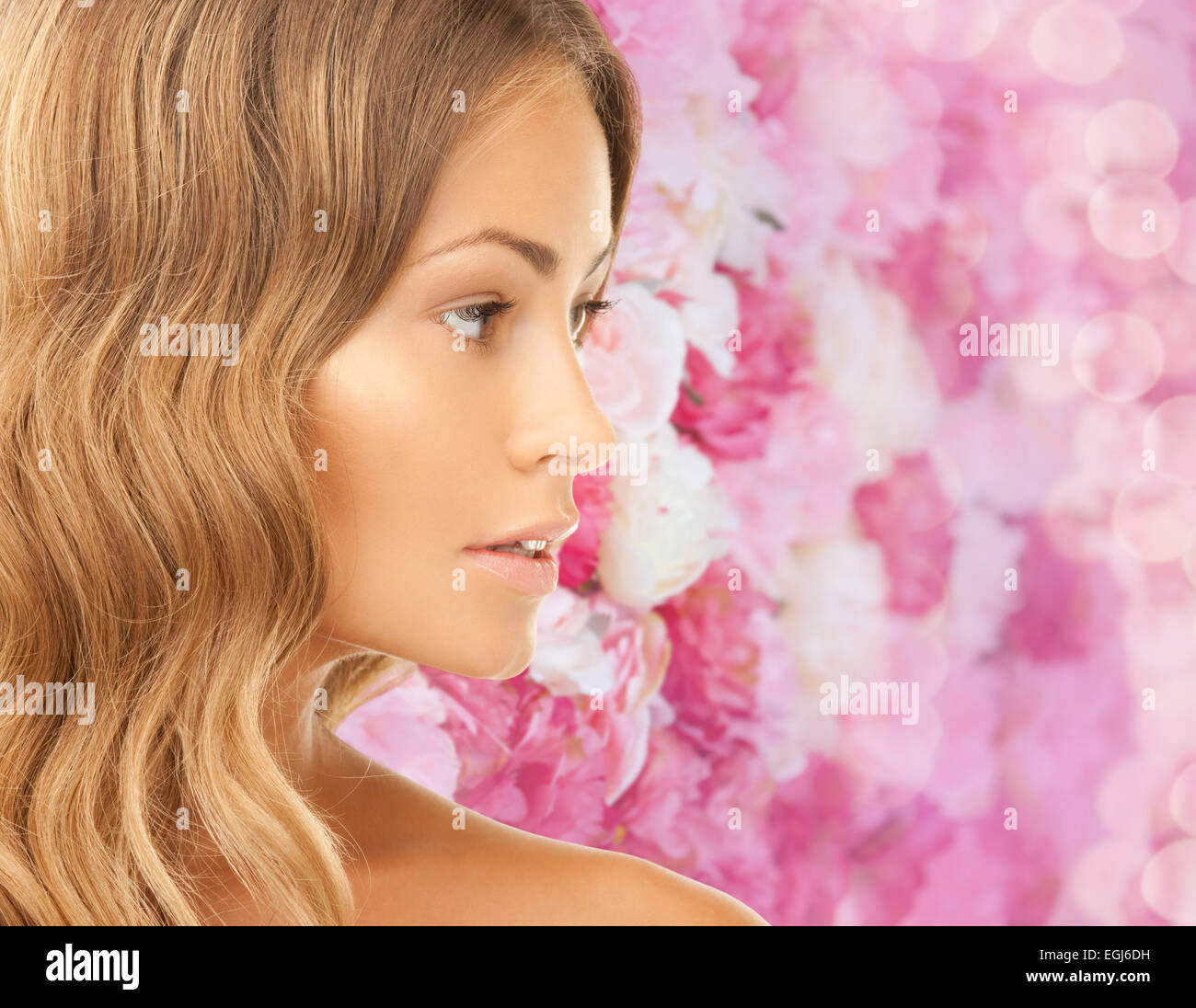 beautiful young woman face Stock Photo - Alamy