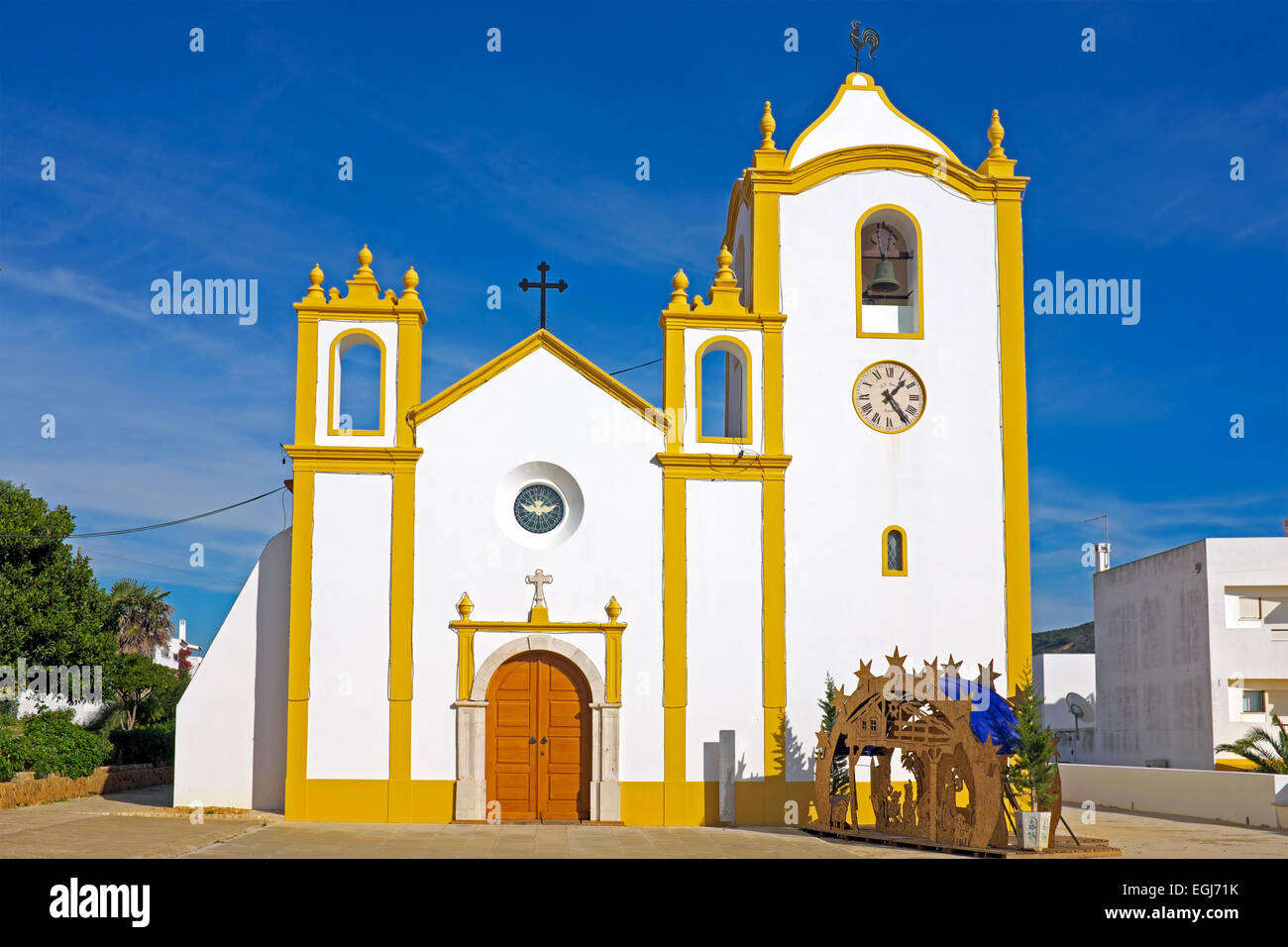 Church of Our Lady of the Light (Nossa Senhora da Luz) in Luz, Algarve ...