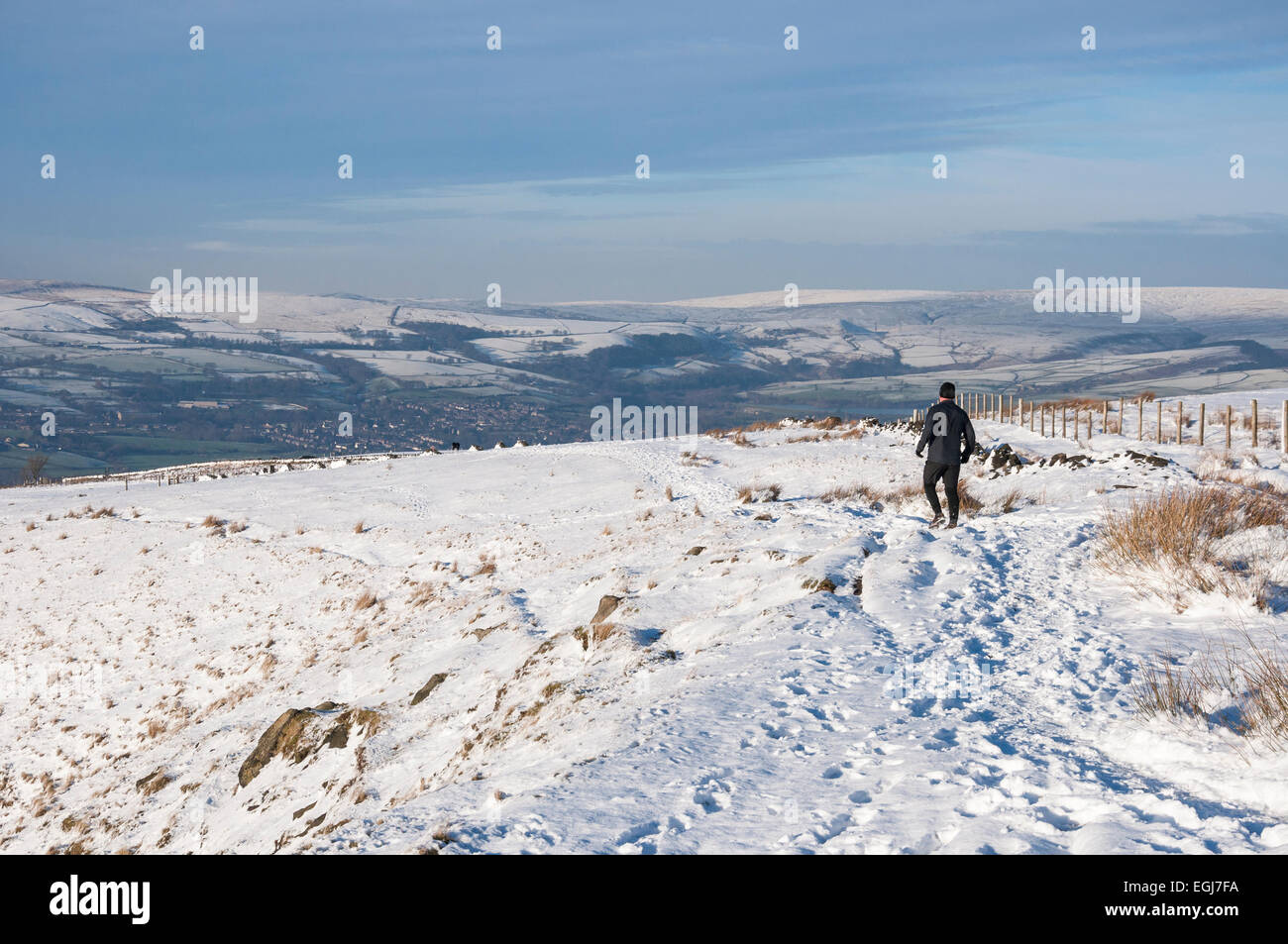 Sunny snowy winter landscape view hi-res stock photography and images ...