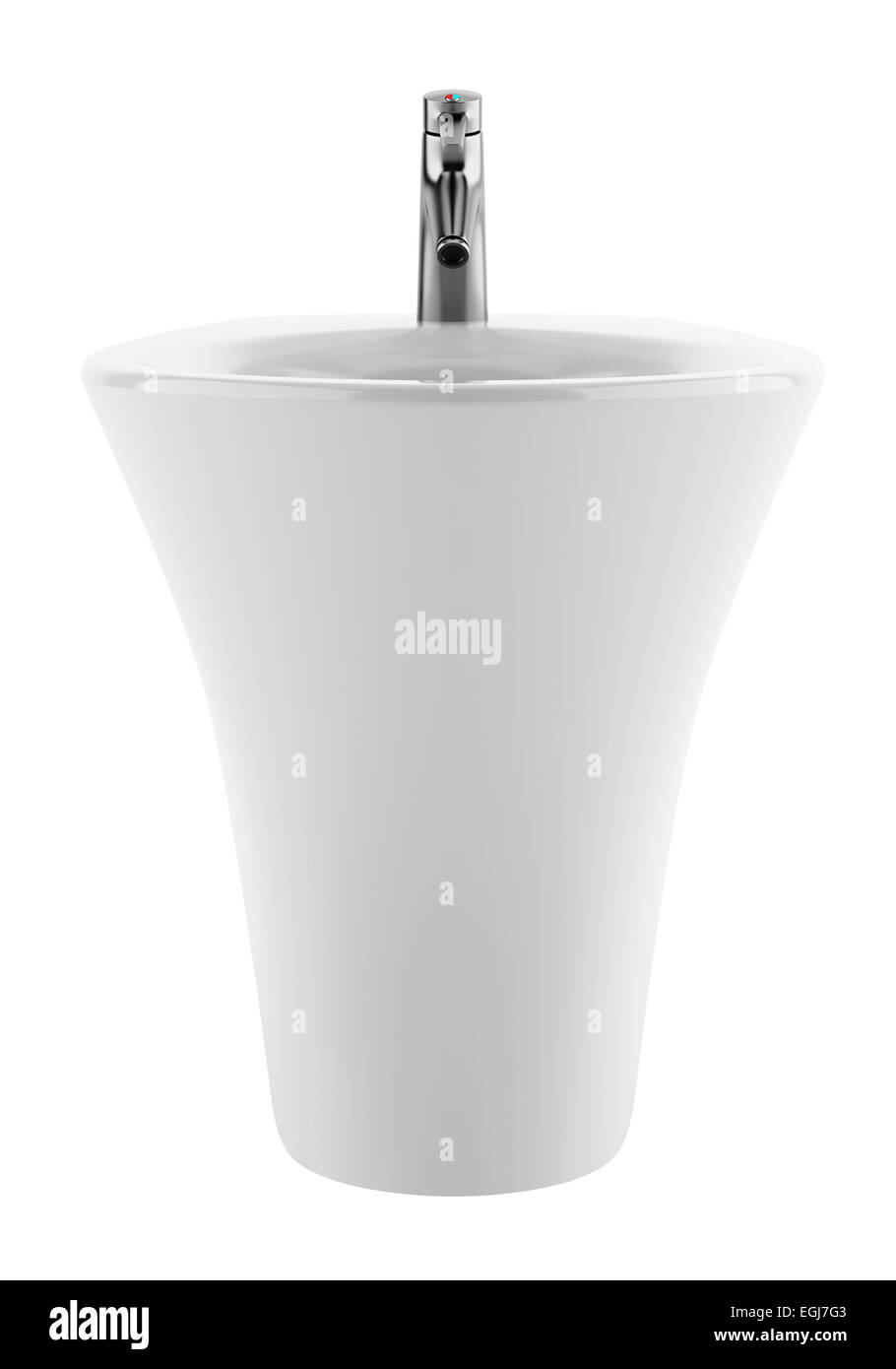 ceramic bidet isolated on white background Stock Photo - Alamy