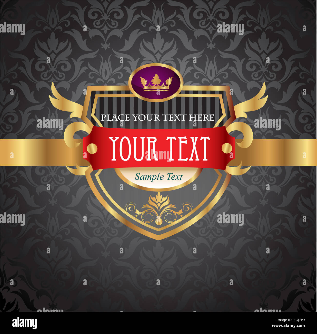 Vintage gold frame Stock Photo - Alamy