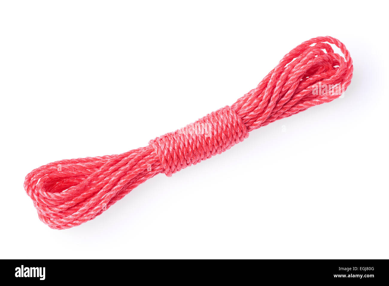 red rope isolated on white background Stock Photo - Alamy