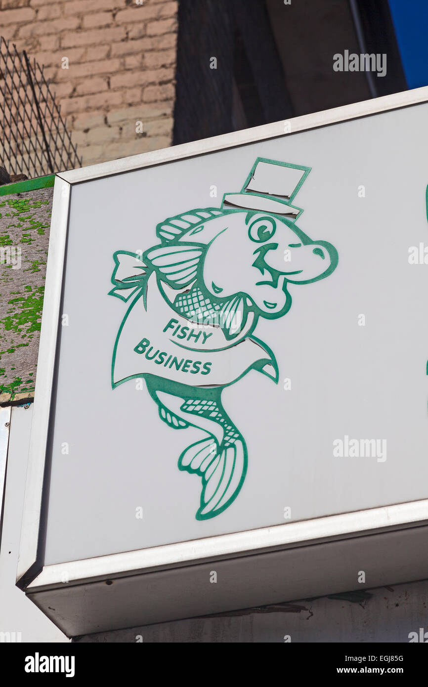 Fish and chip shop logo hi-res stock photography and images - Alamy
