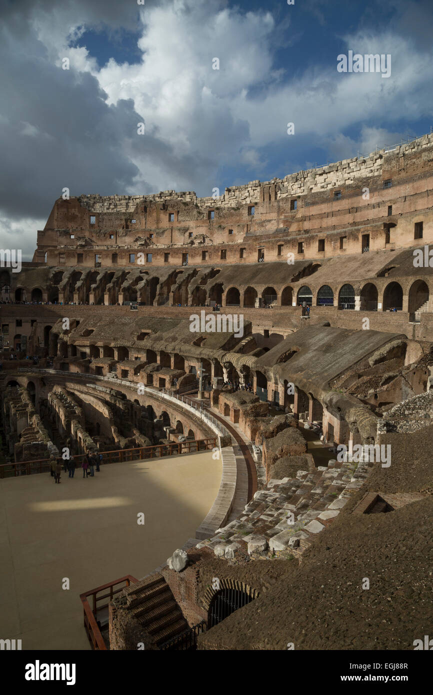 Clouds over the Roman Colosseum Stock Photo - Alamy