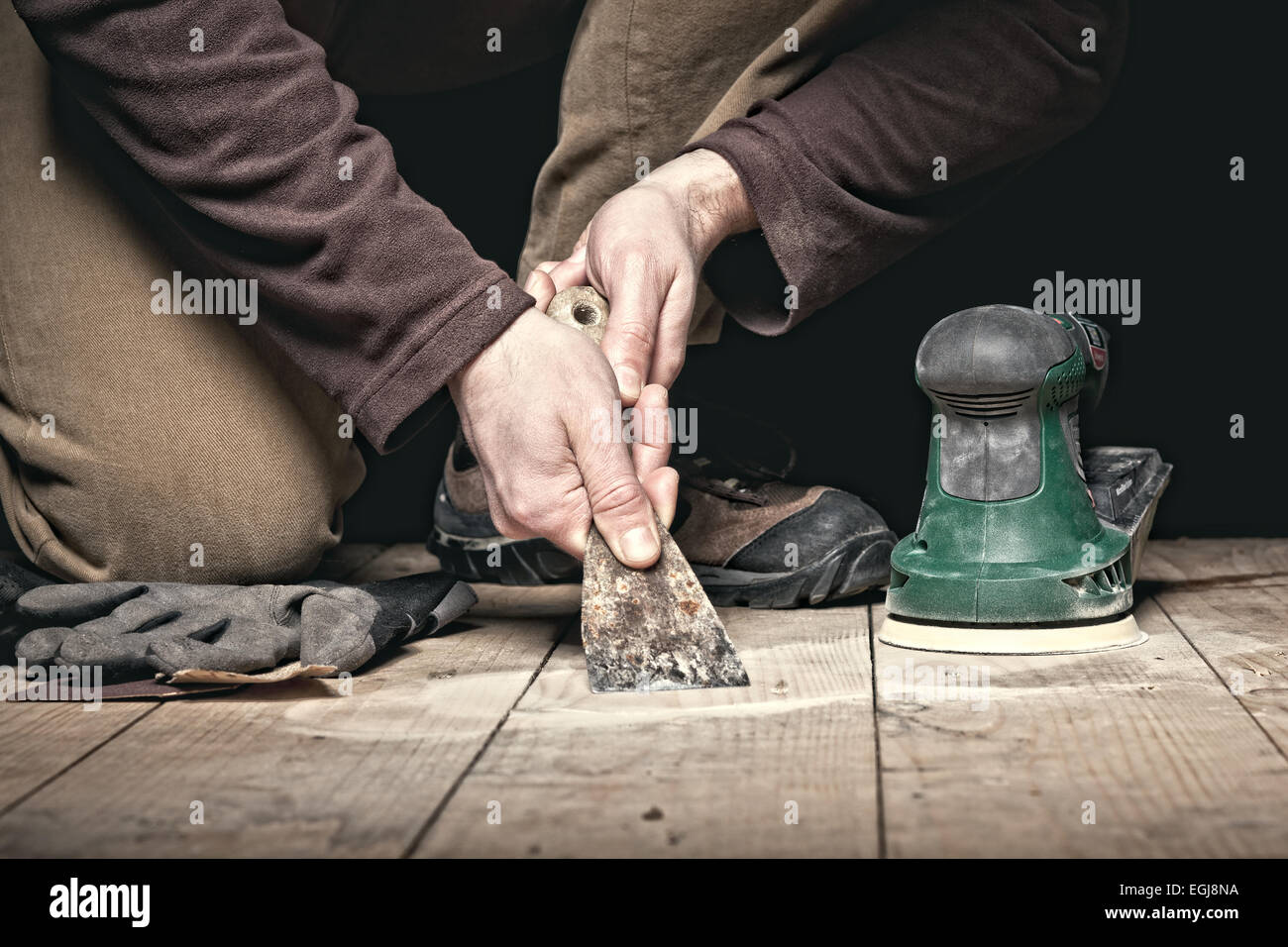 Floor sander hi-res stock photography and images - Alamy