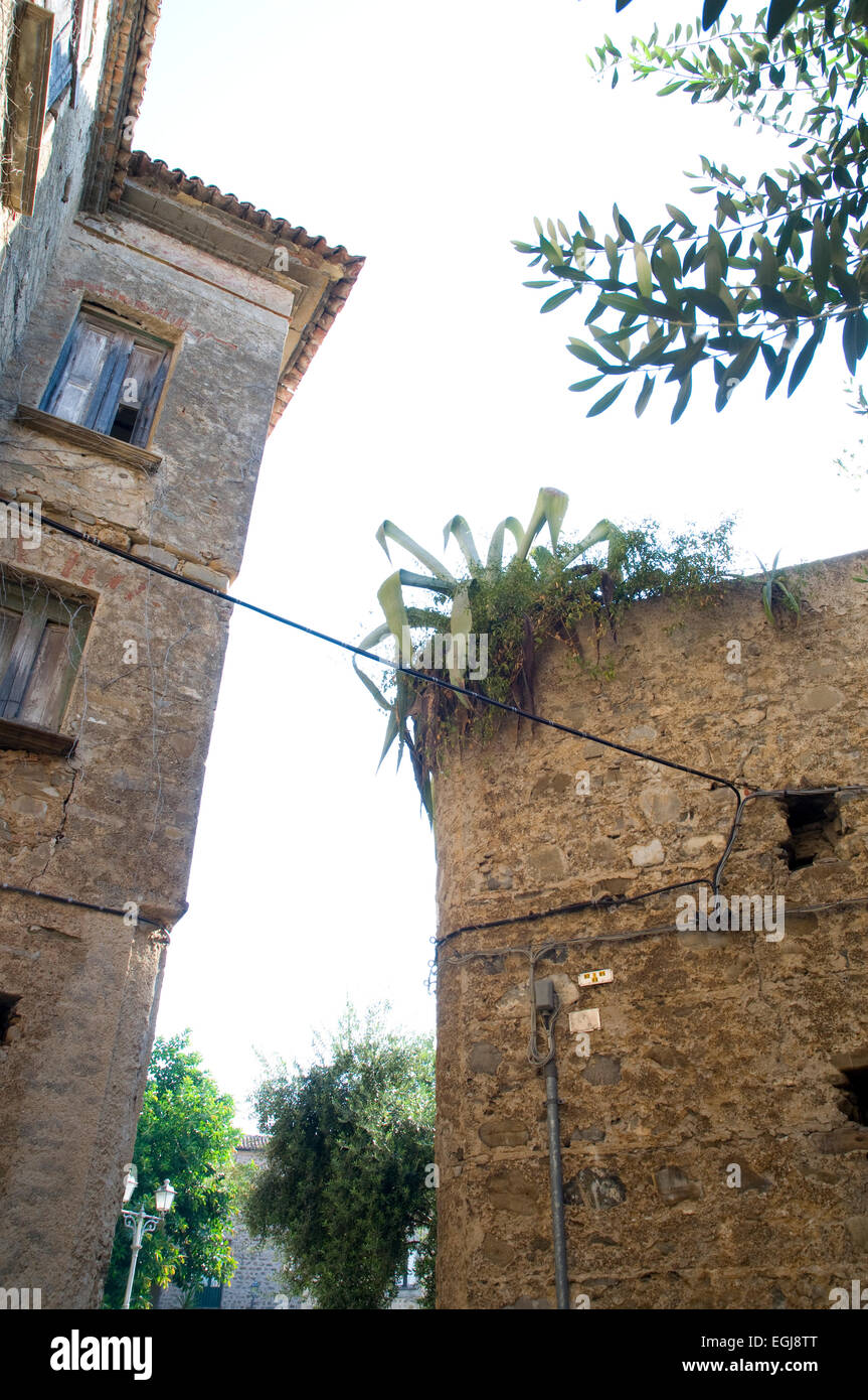 ancient house vicolo acciaroli pollica south italy cilento Stock Photo ...