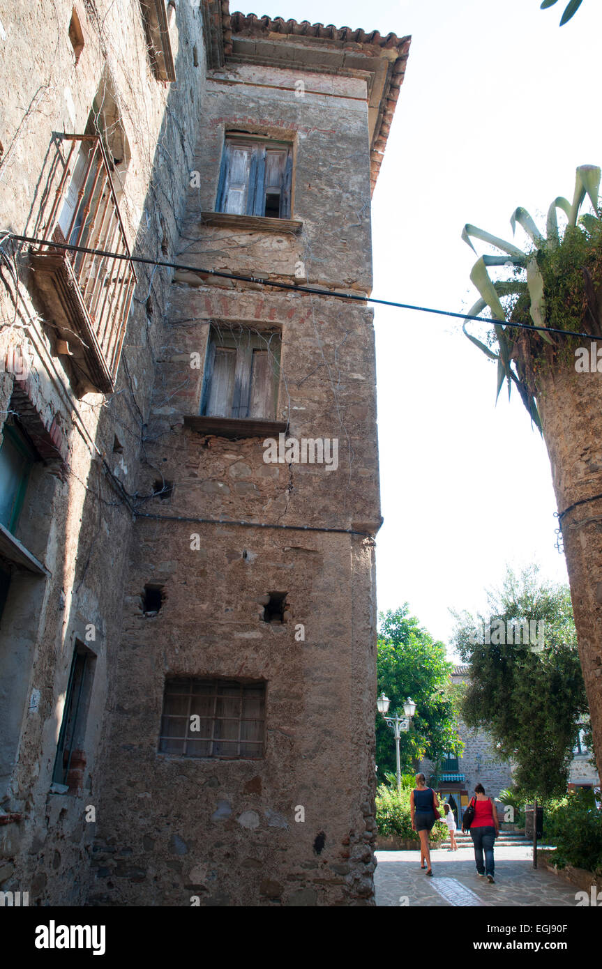 ancient house vicolo acciaroli pollica south italy cilento Stock Photo ...