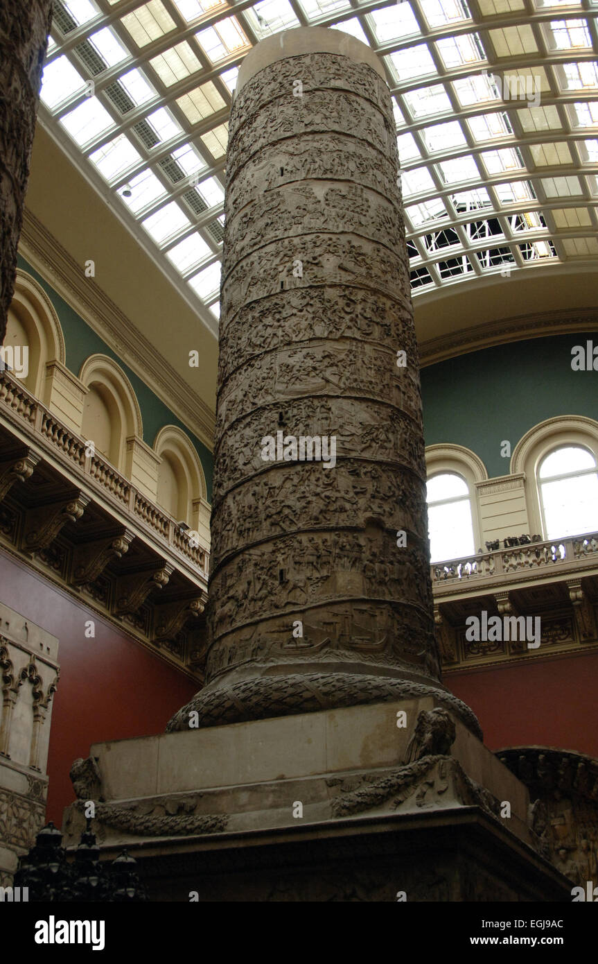 Plaster cast of Trajan's column. Replica of 1864. Victoria and Albert ...