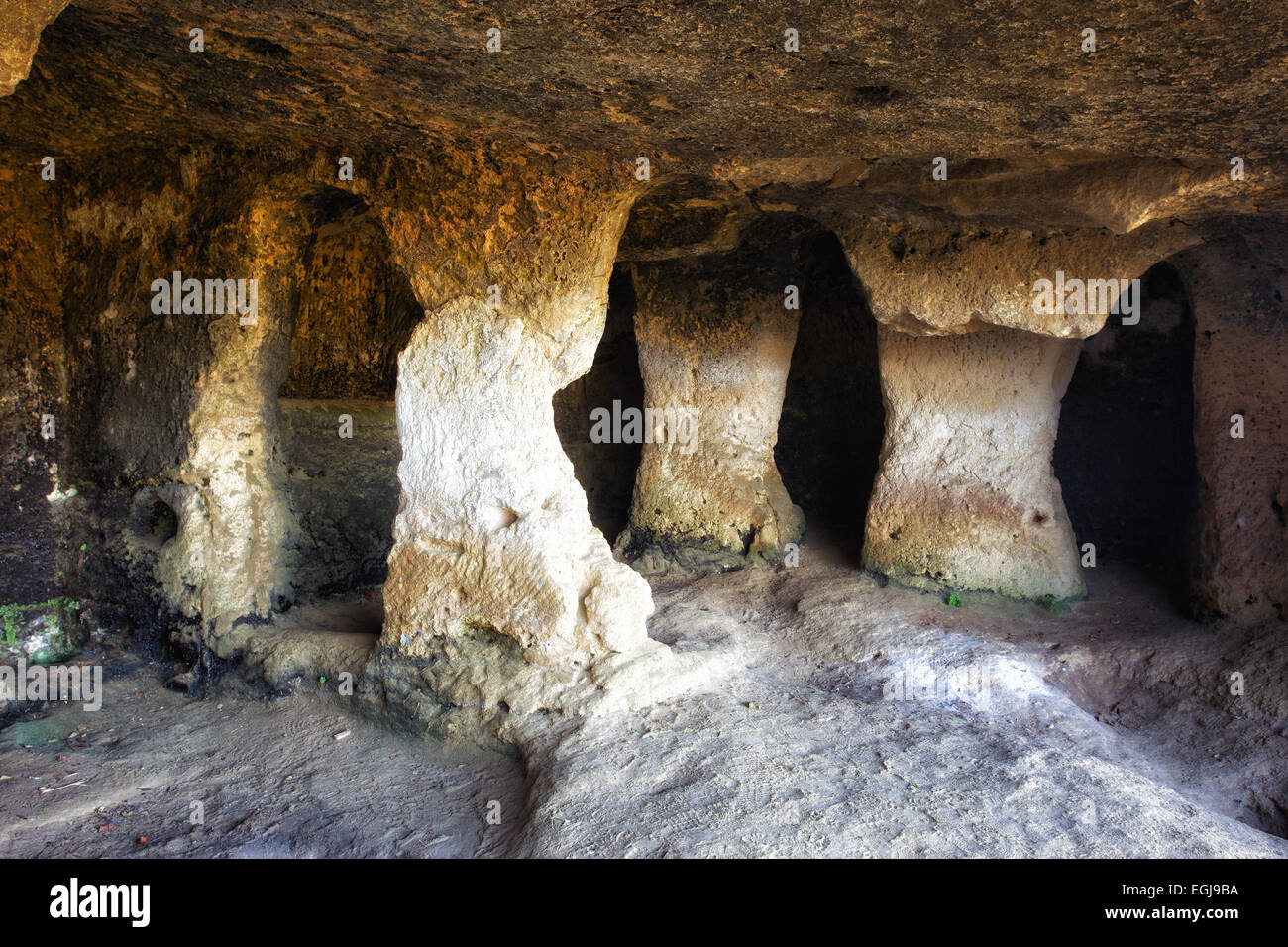 Ancient mosque rock in Rometta, Sicily Stock Photo - Alamy