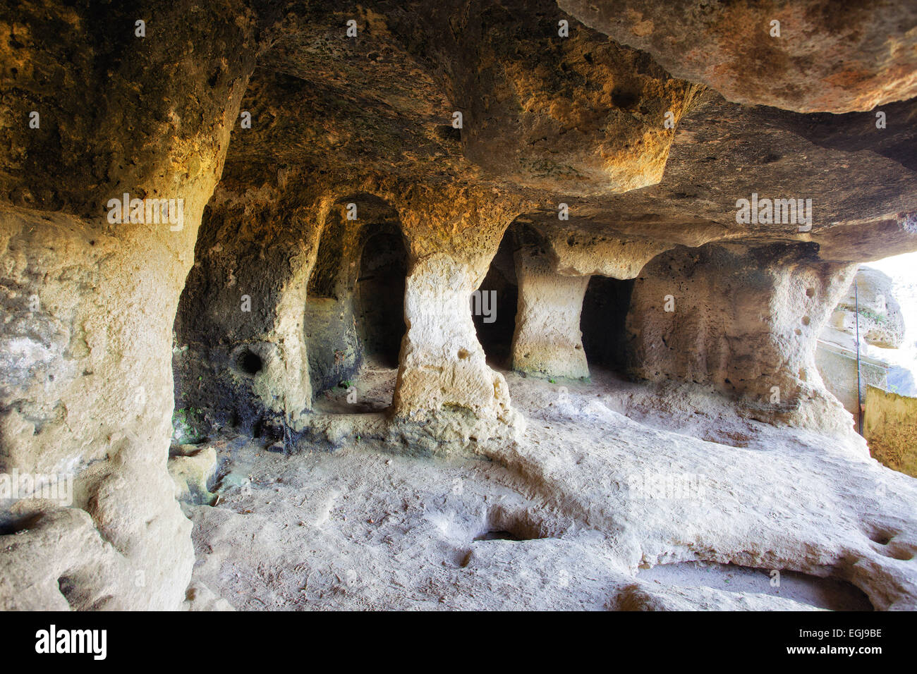 Ancient mosque rock in Rometta, Sicily Stock Photo - Alamy