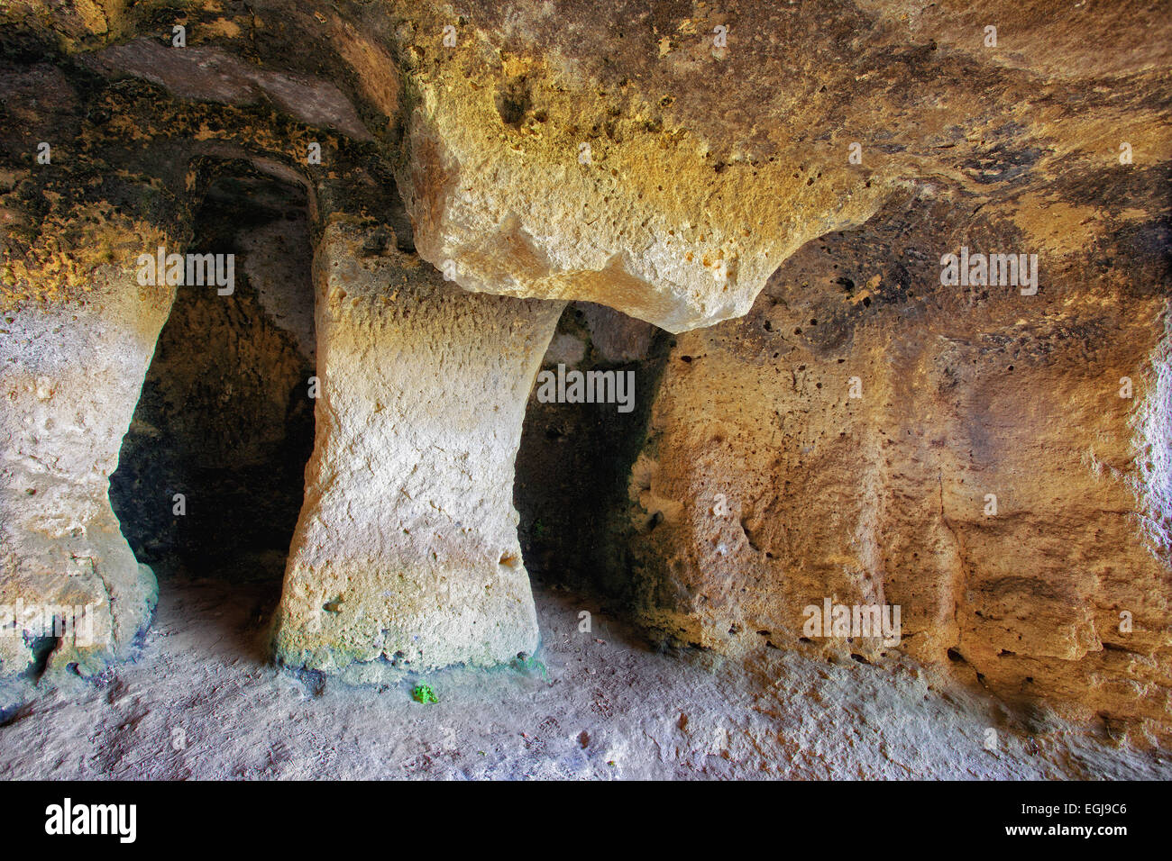 Ancient mosque rock in Rometta, Sicily Stock Photo - Alamy