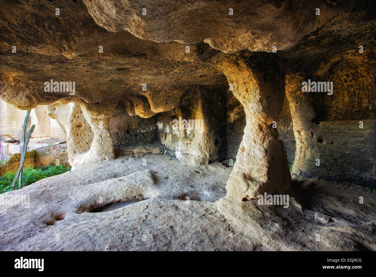 Ancient mosque rock in Rometta, Sicily Stock Photo - Alamy