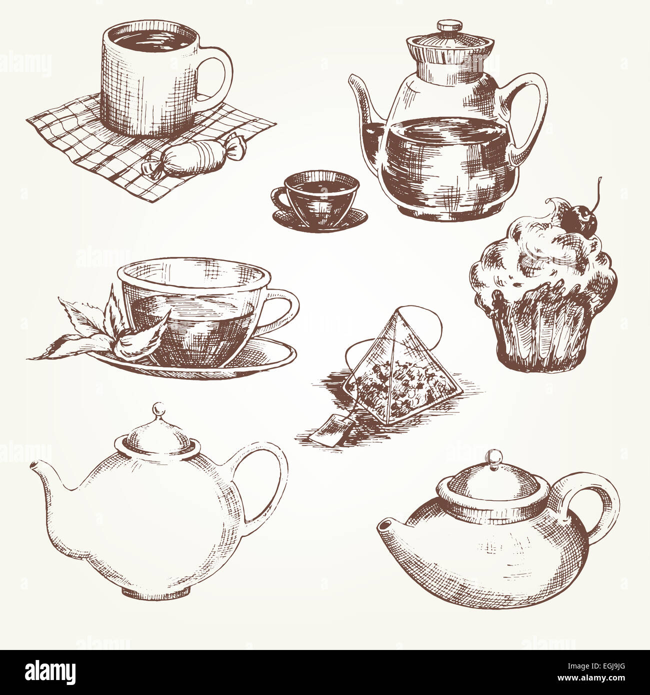 Teaspoon drawing hi-res stock photography and images - Alamy