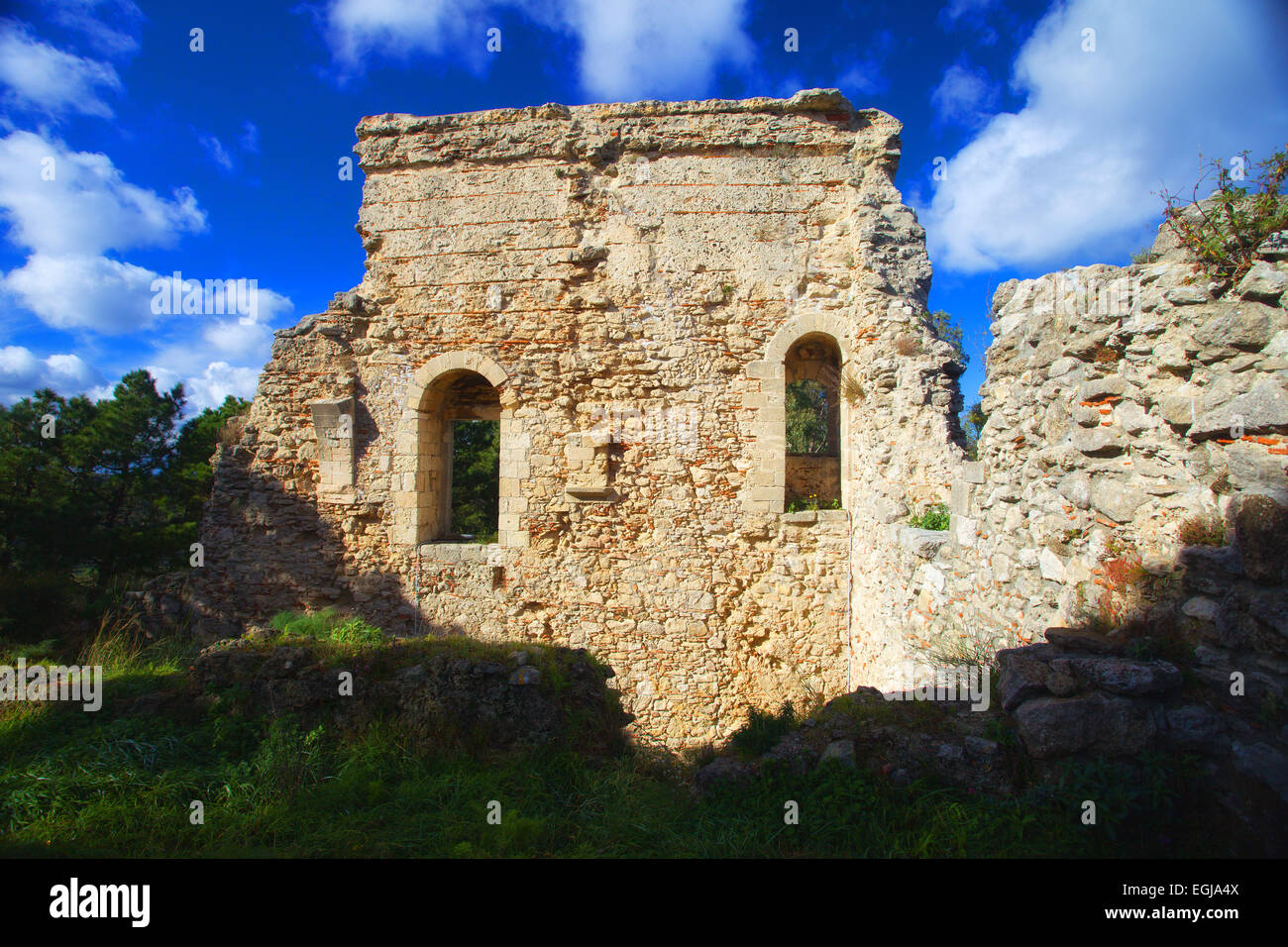 Rometta medieval castle in Sicily Stock Photo - Alamy