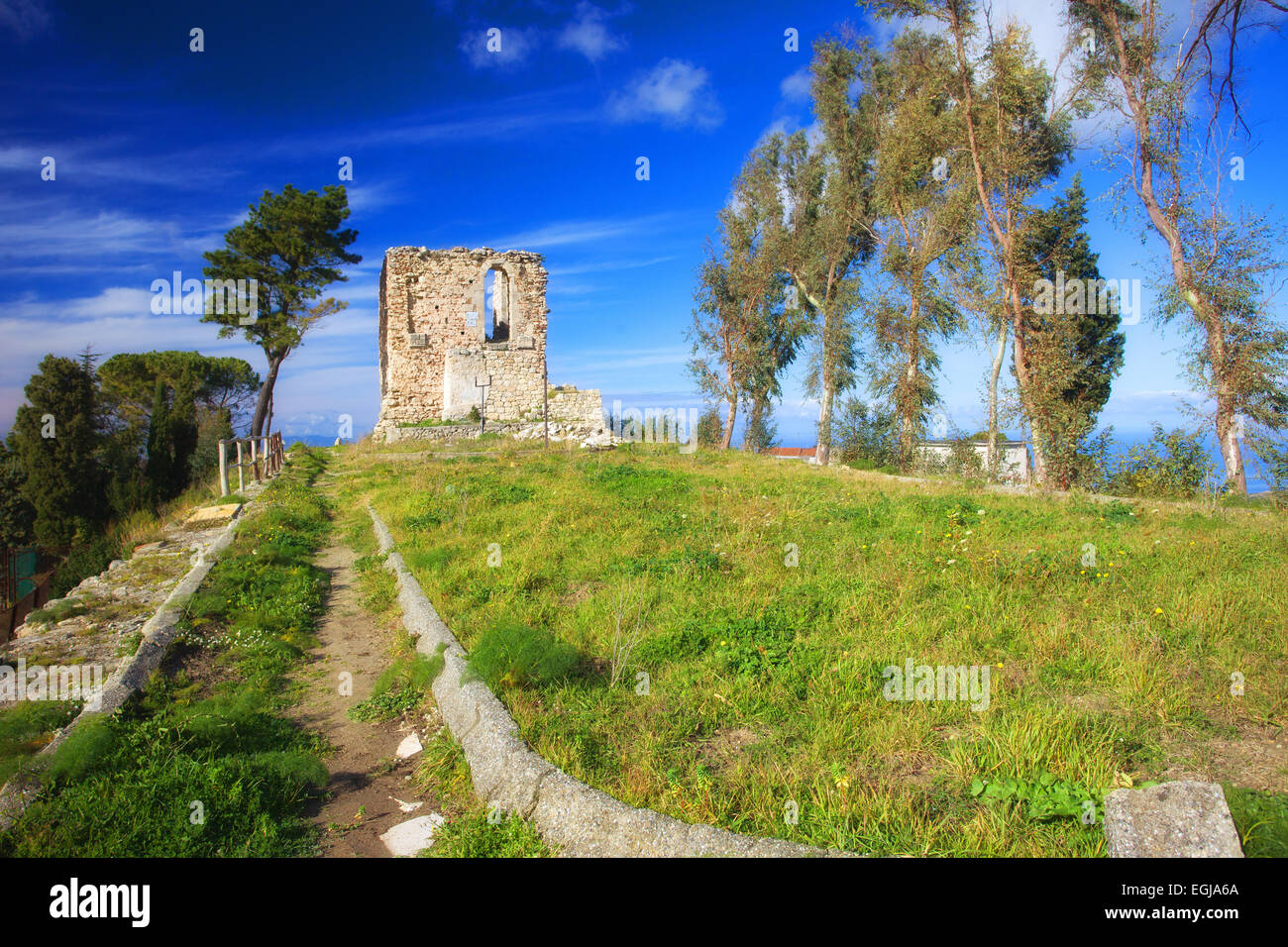 Rometta medieval castle in Sicily Stock Photo - Alamy