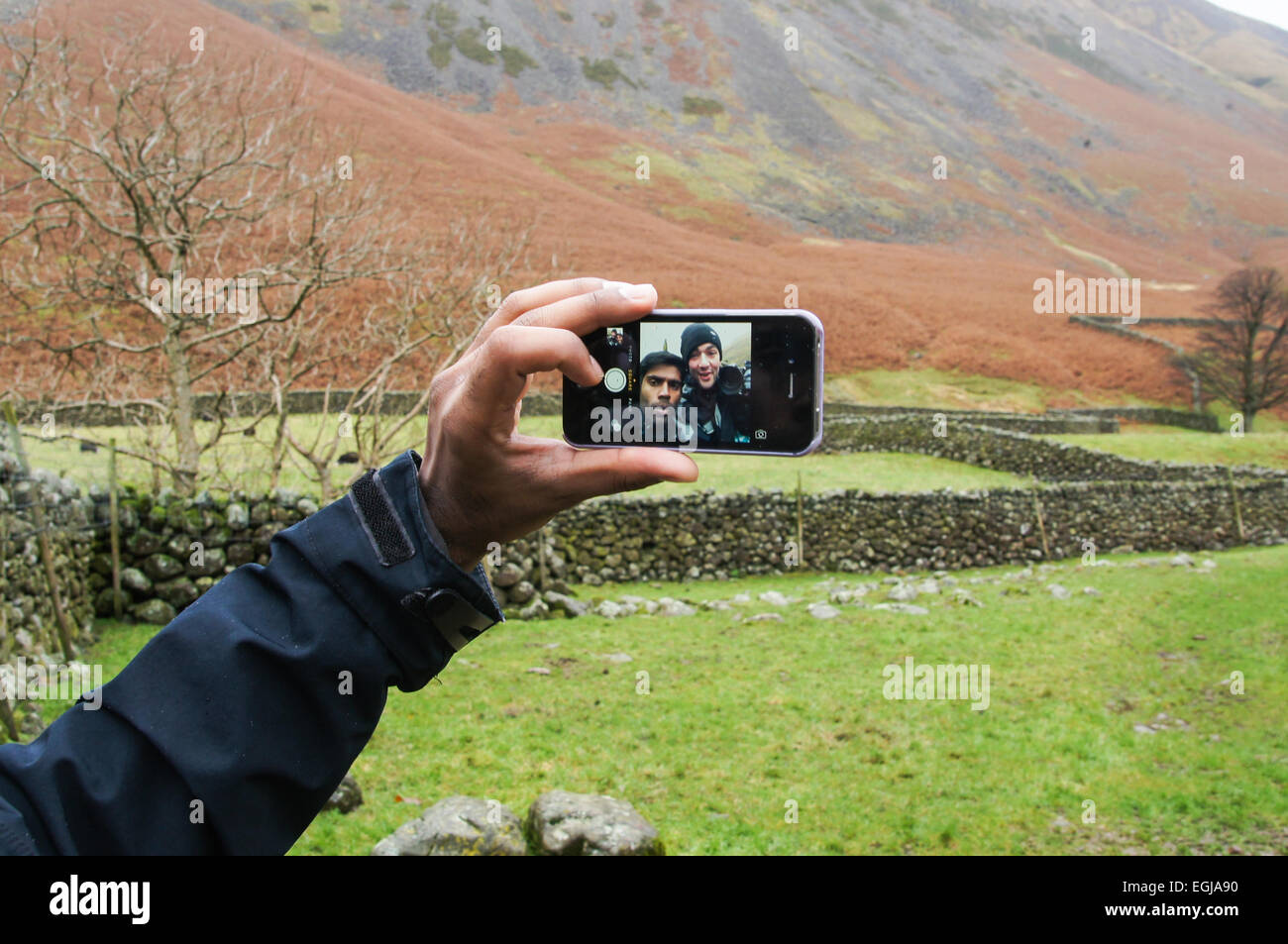 Selfie taken during a walk Stock Photo - Alamy