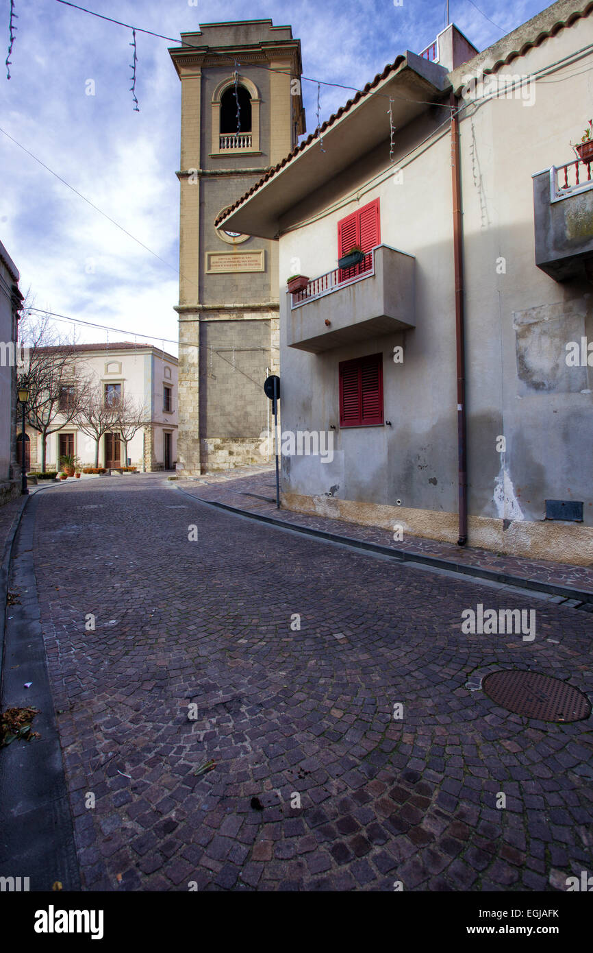 Homes in Rometta town, Sicily, Italy Stock Photo - Alamy