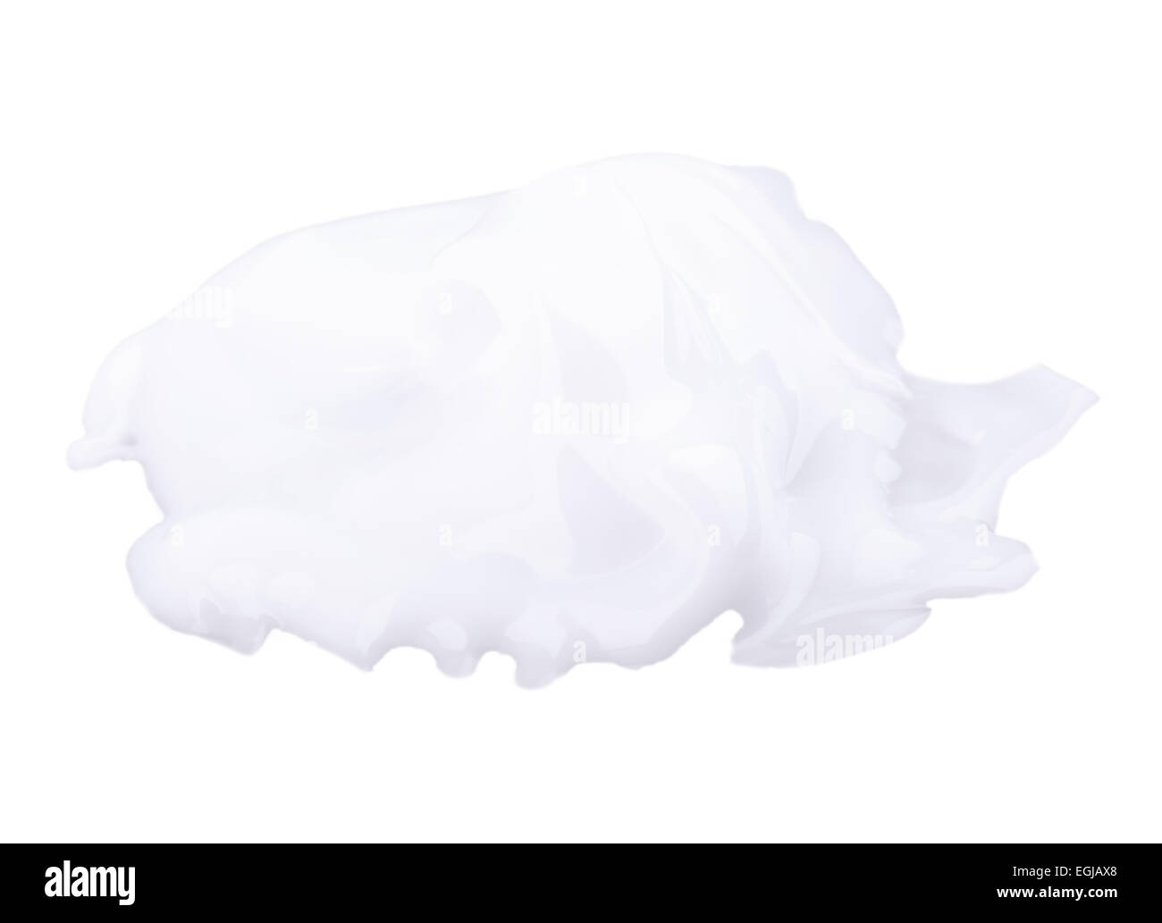 cream foam isolated on white background Stock Photo - Alamy
