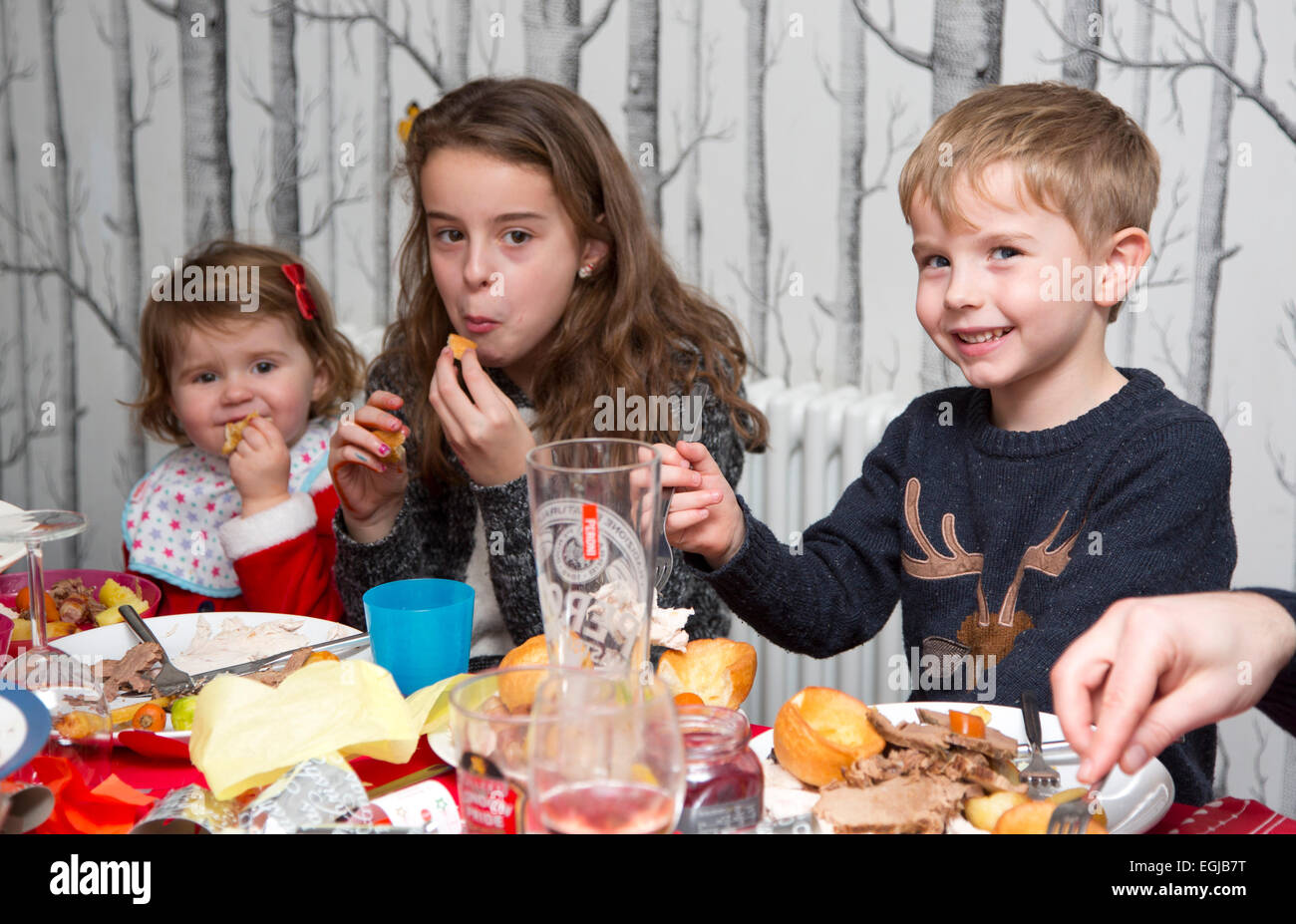 Kids dinner table hi-res stock photography and images - Alamy