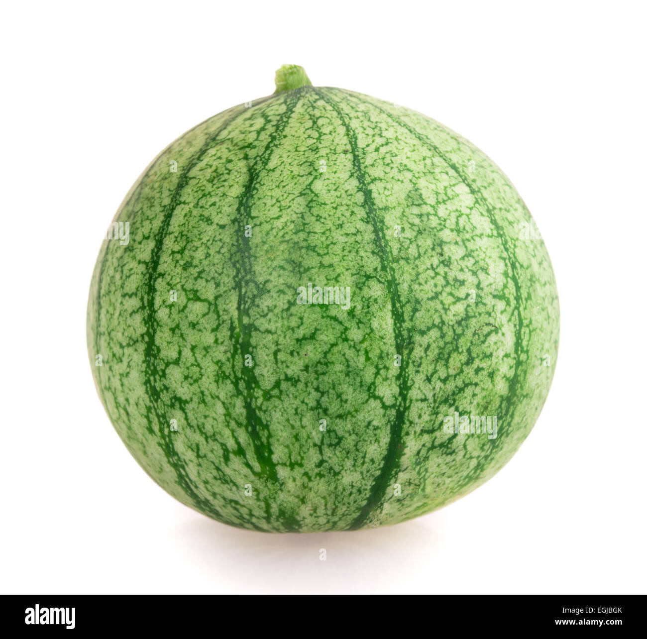 not ripe watermelon isolated on white background Stock Photo - Alamy