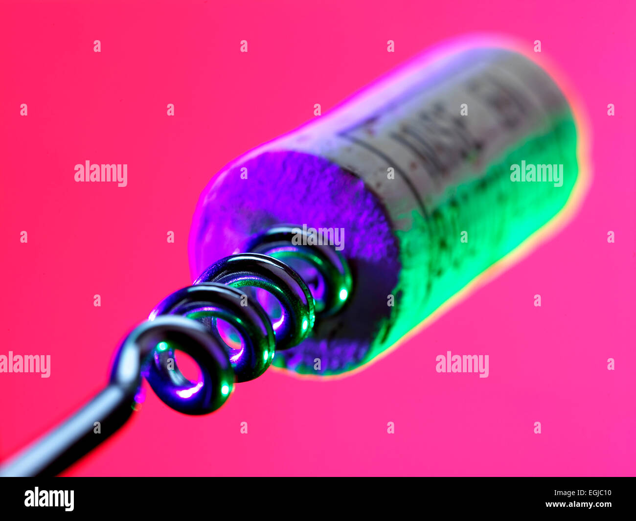 Corkscrew opener wine bottles hi-res stock photography and images - Alamy