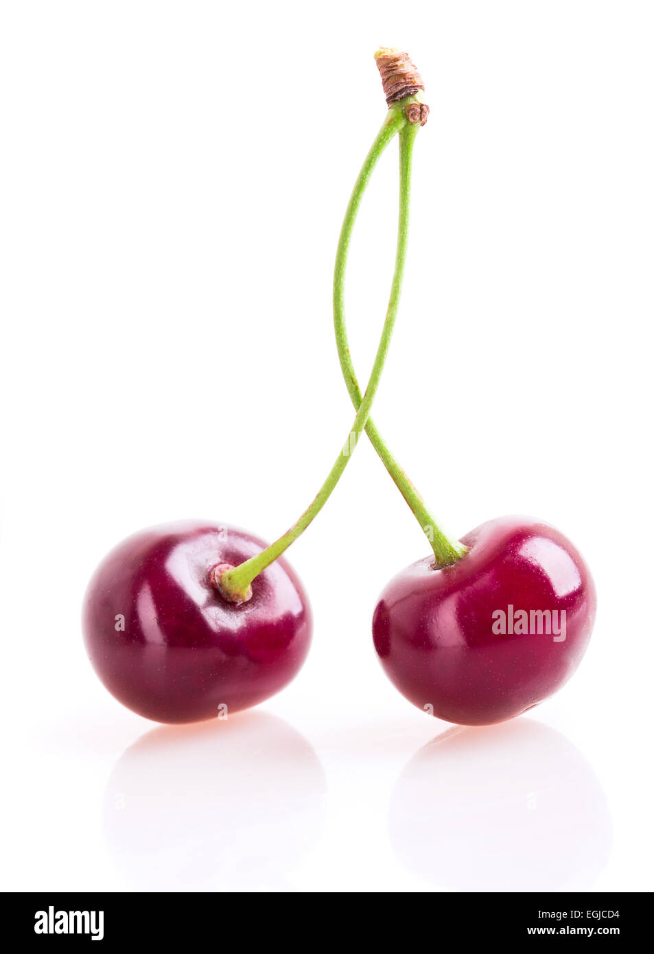 cherry isolated on white background Stock Photo - Alamy