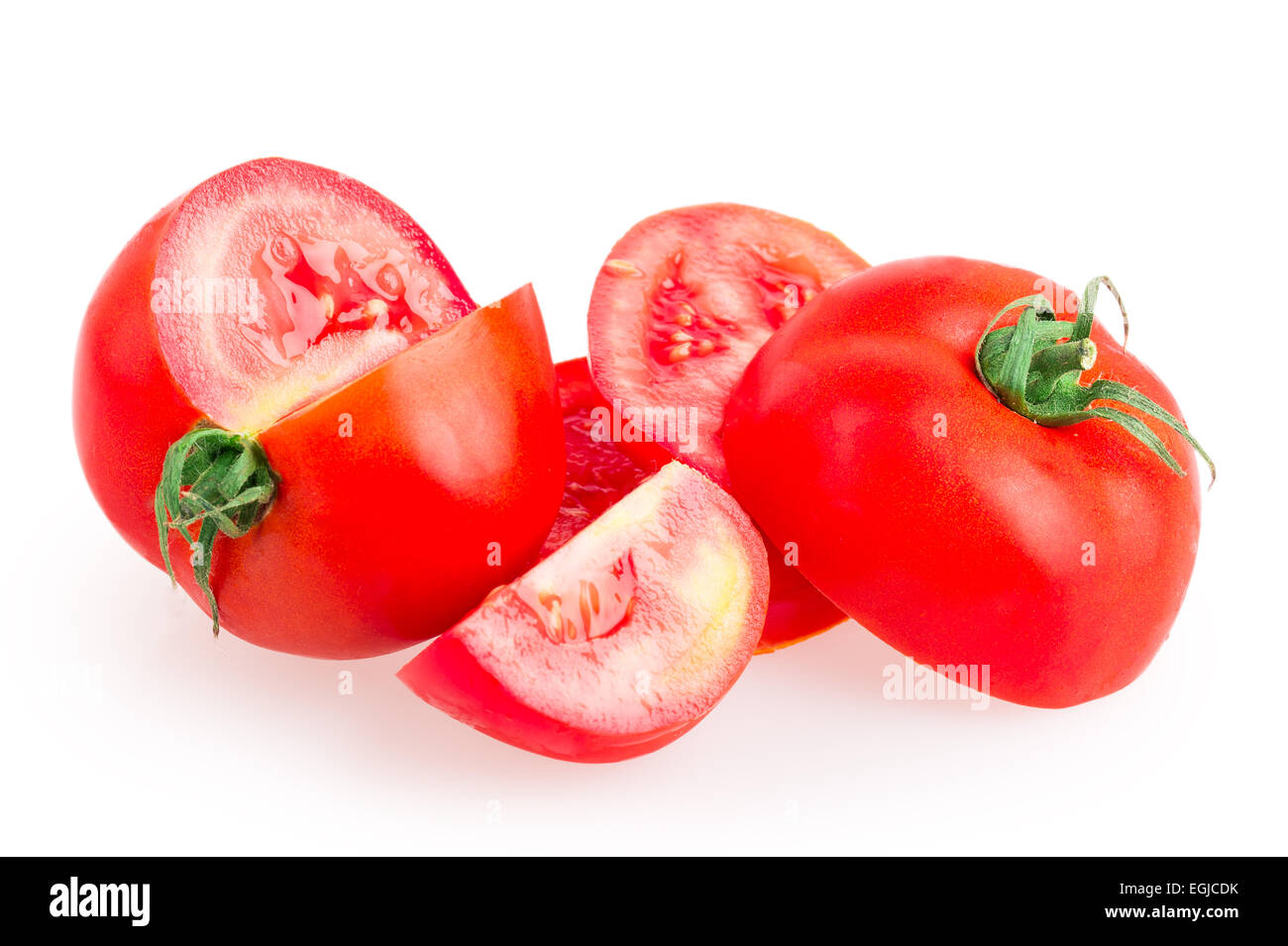 chopped tomato isolated on white background Stock Photo - Alamy