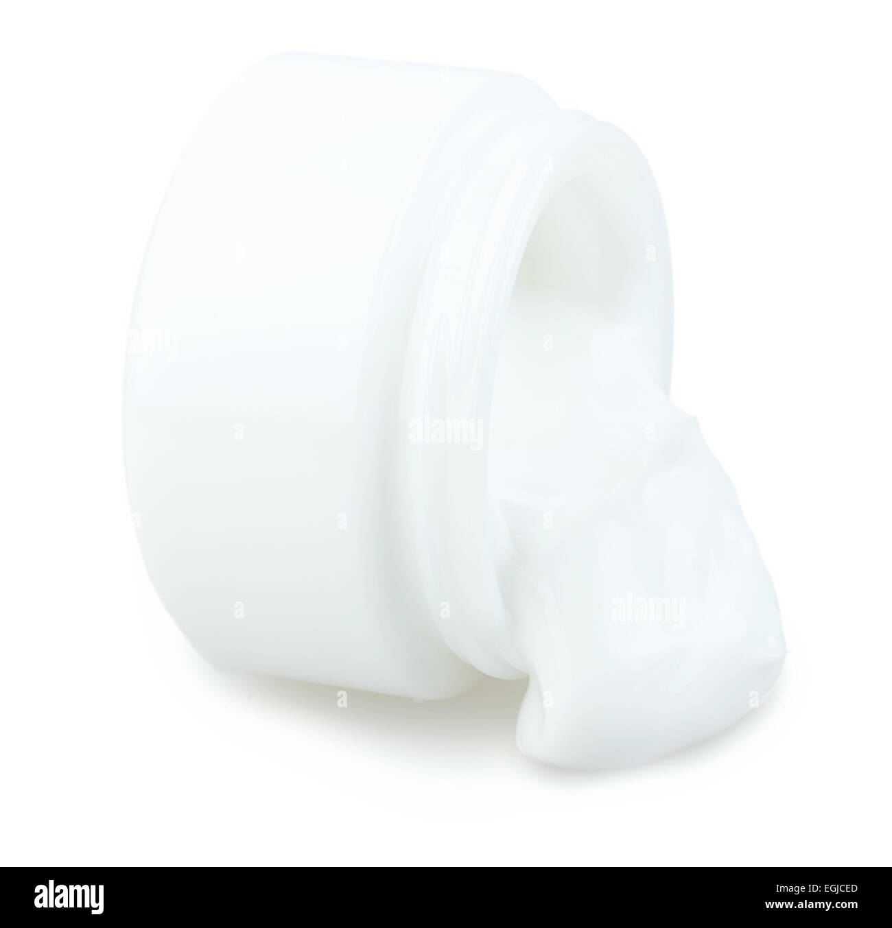 cream foam isolated on white background Stock Photo - Alamy