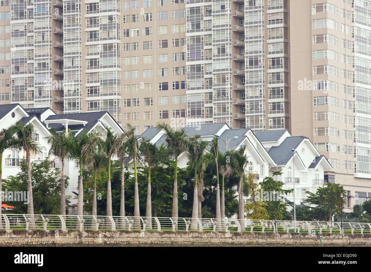 Modern residential buildings, high-rise buildings in Saigon, Ho Chi ...