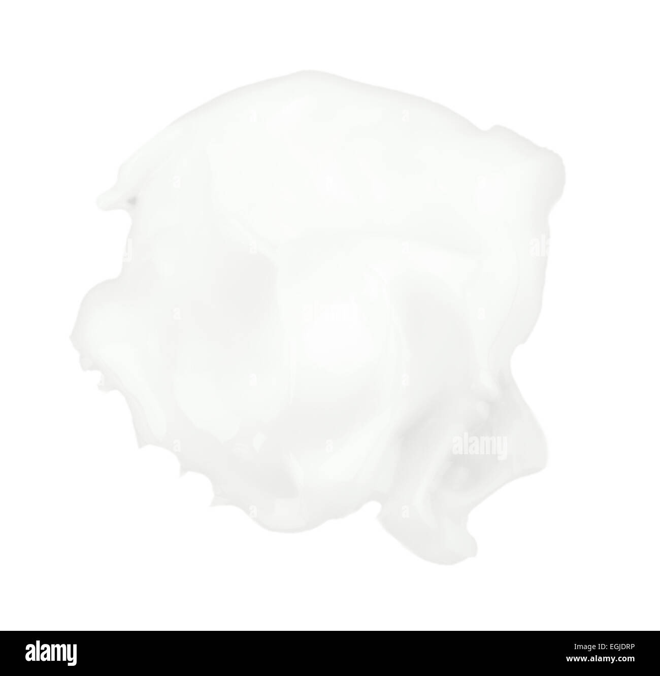 cream foam isolated on white background Stock Photo - Alamy