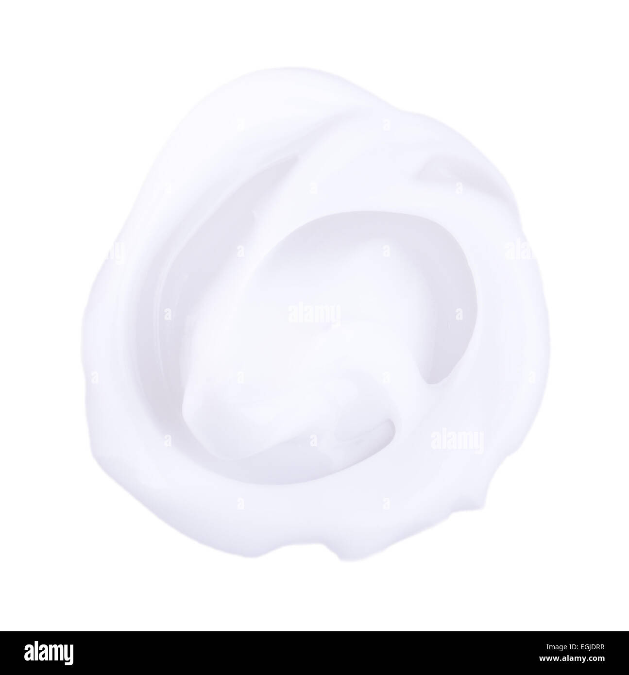 cream foam isolated on white background Stock Photo - Alamy