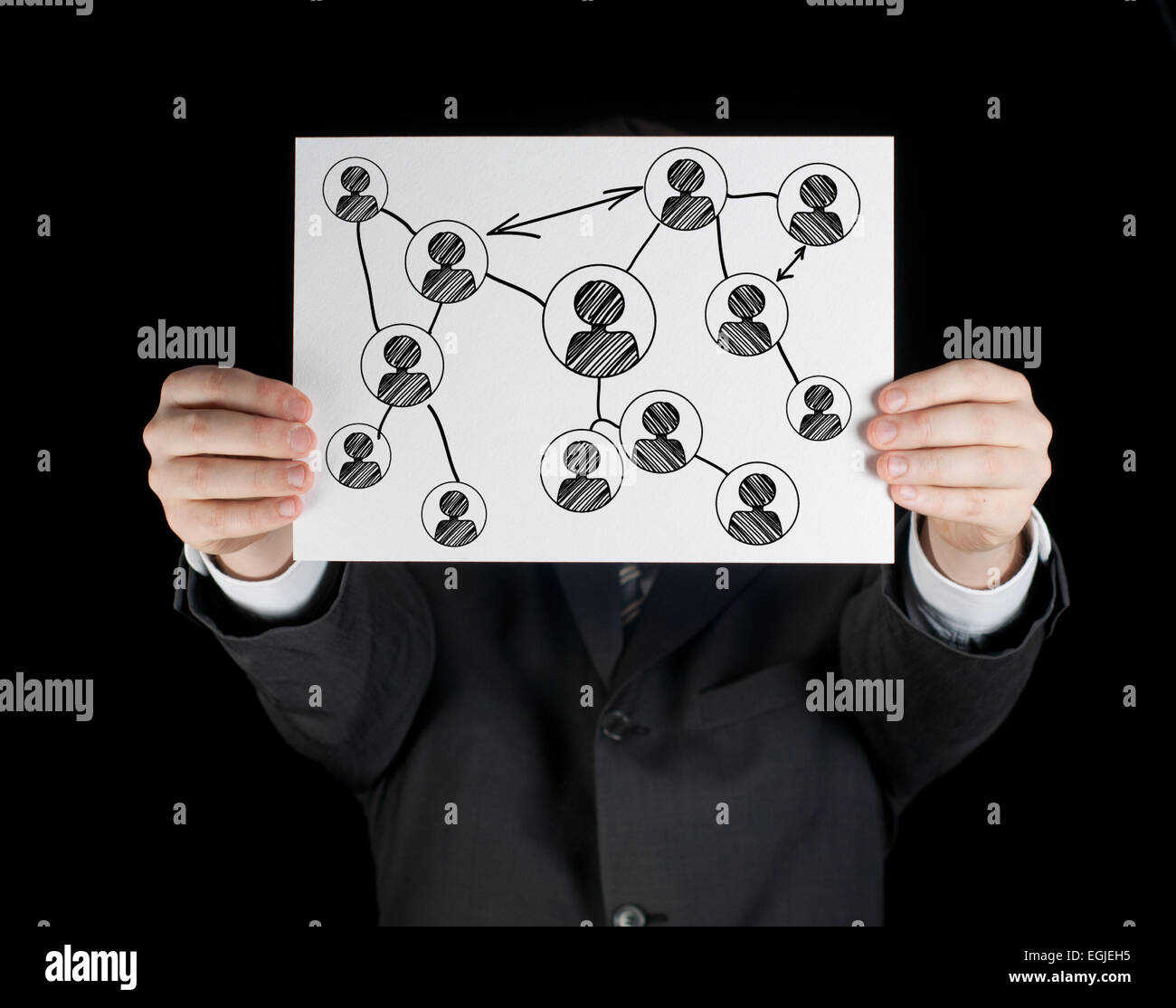Human hands holding social network Stock Photo - Alamy