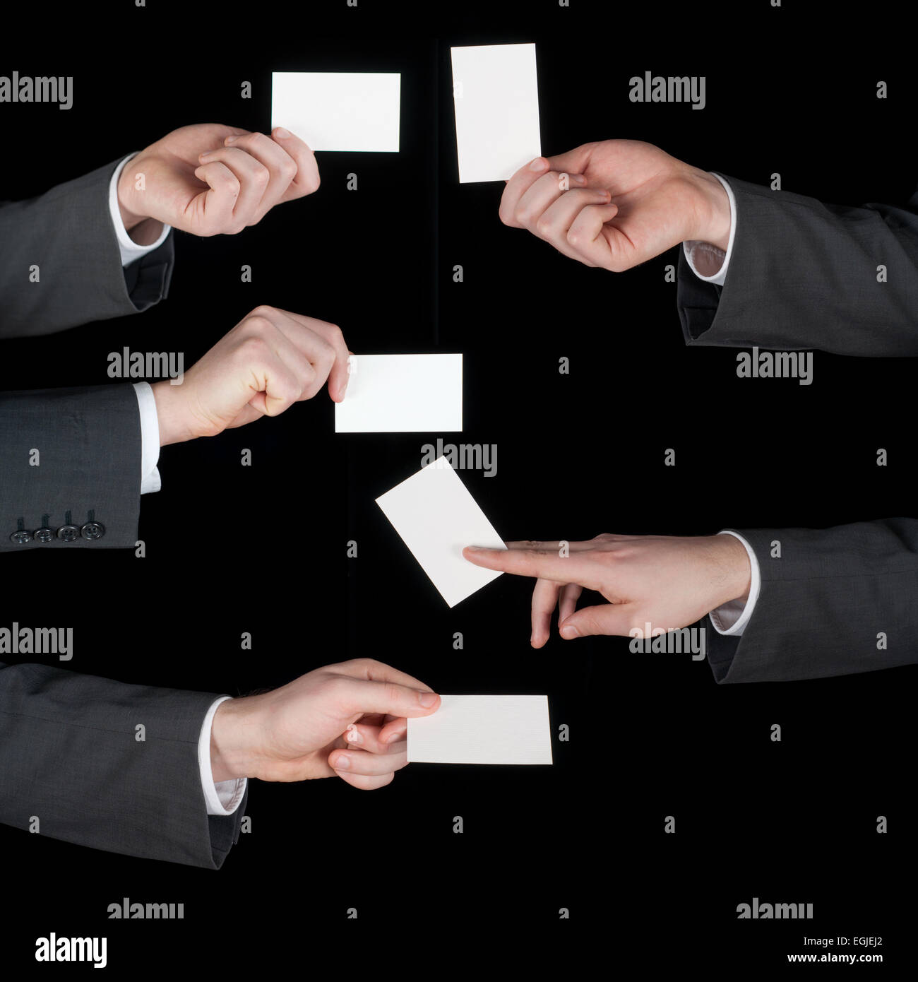 Female hands cards blank hi-res stock photography and images - Alamy