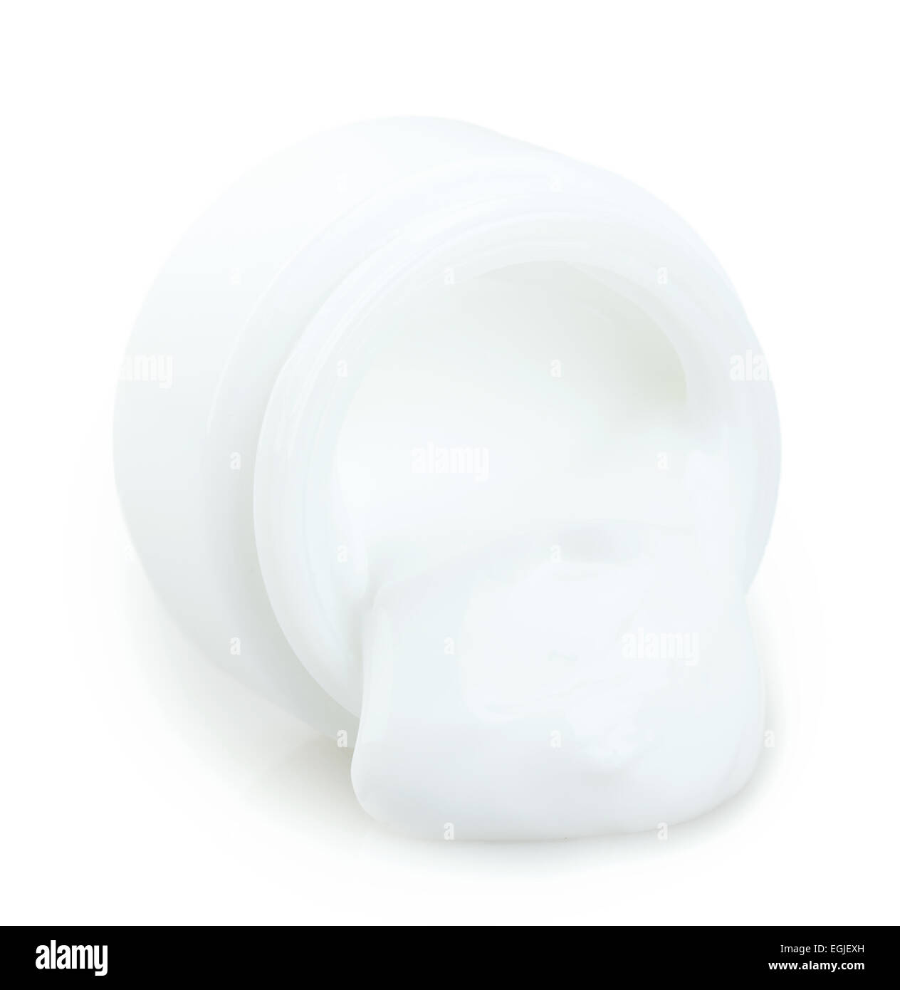 cream foam isolated on white background Stock Photo - Alamy