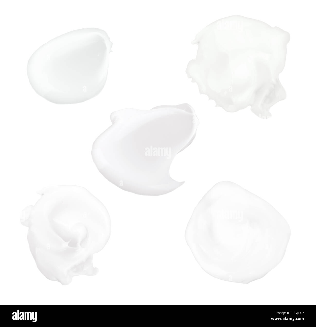 cream foam isolated on white background Stock Photo - Alamy