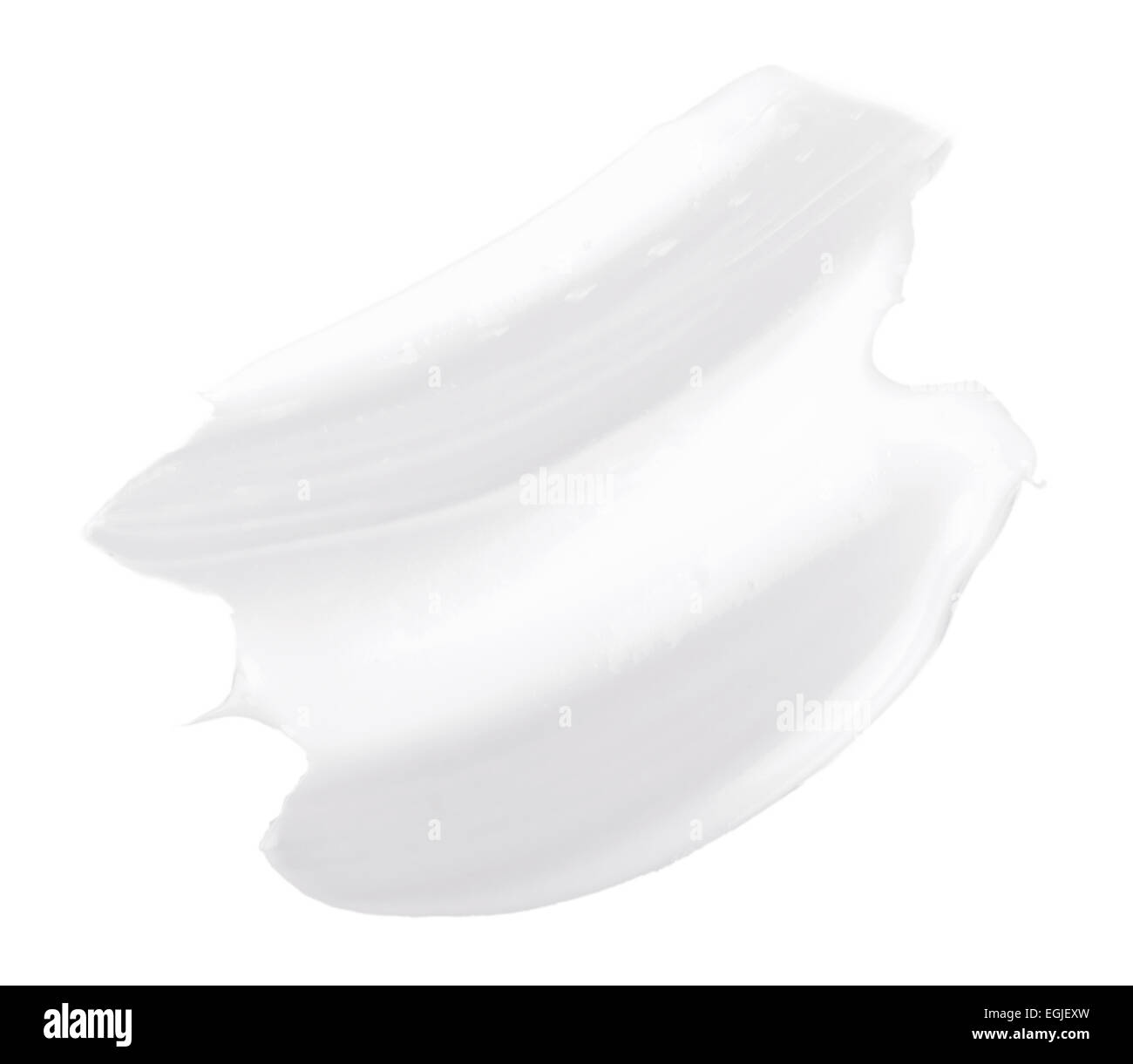 cream foam isolated on white background Stock Photo - Alamy