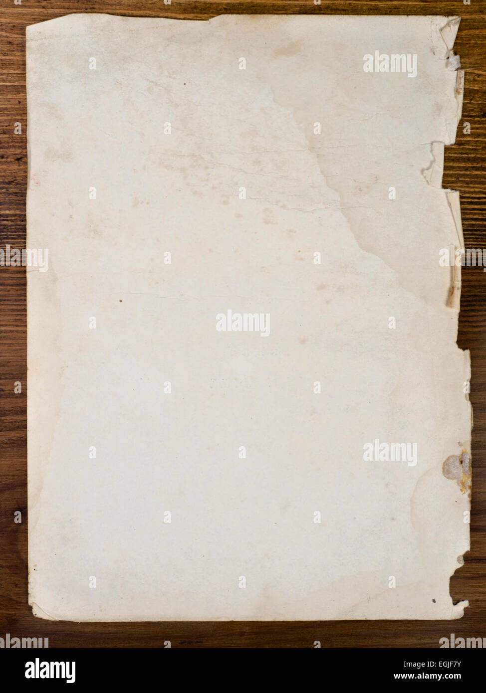 old papers on a wooden table Stock Photo - Alamy