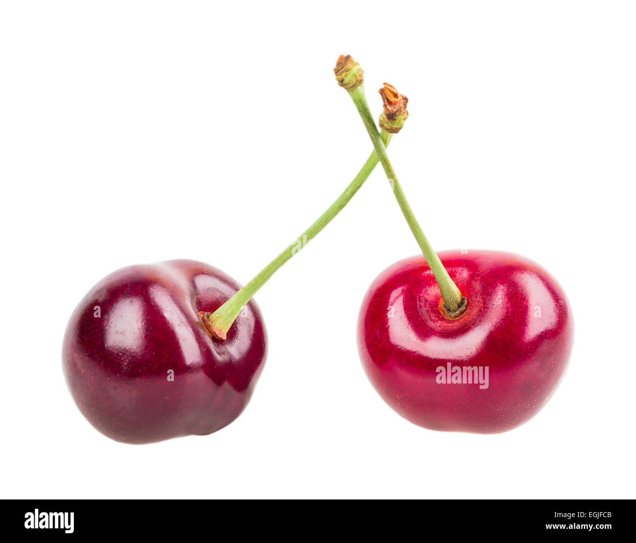cherry isolated on white background Stock Photo - Alamy