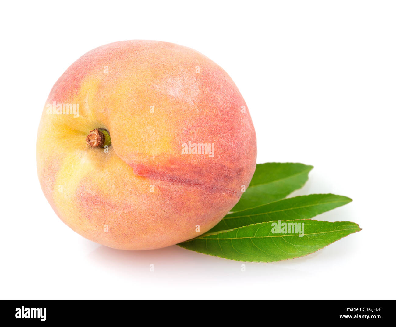 peach, nectarine isolated on white background Stock Photo - Alamy