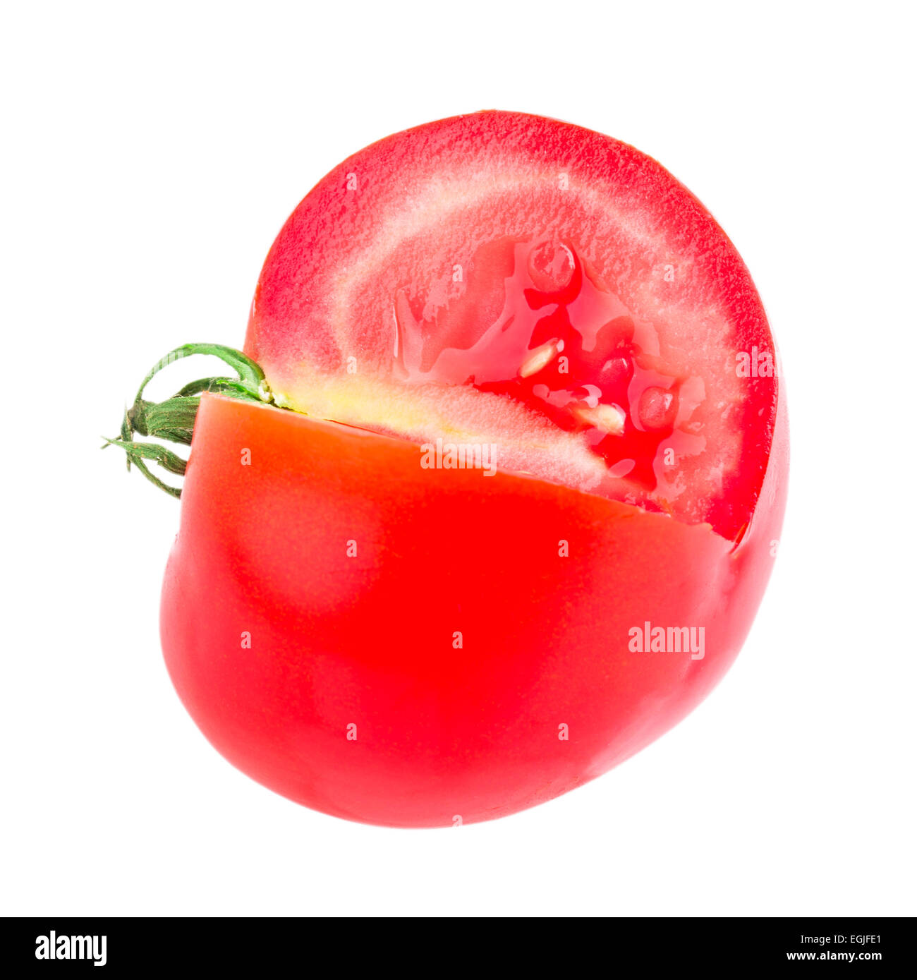 chopped tomato isolated on white background Stock Photo - Alamy