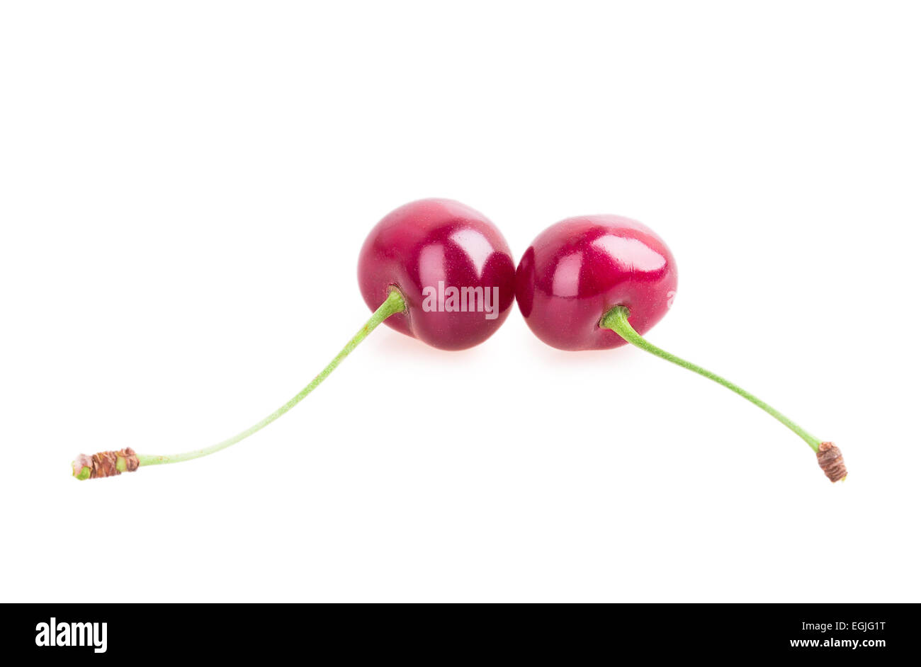 cherry isolated on white background Stock Photo - Alamy