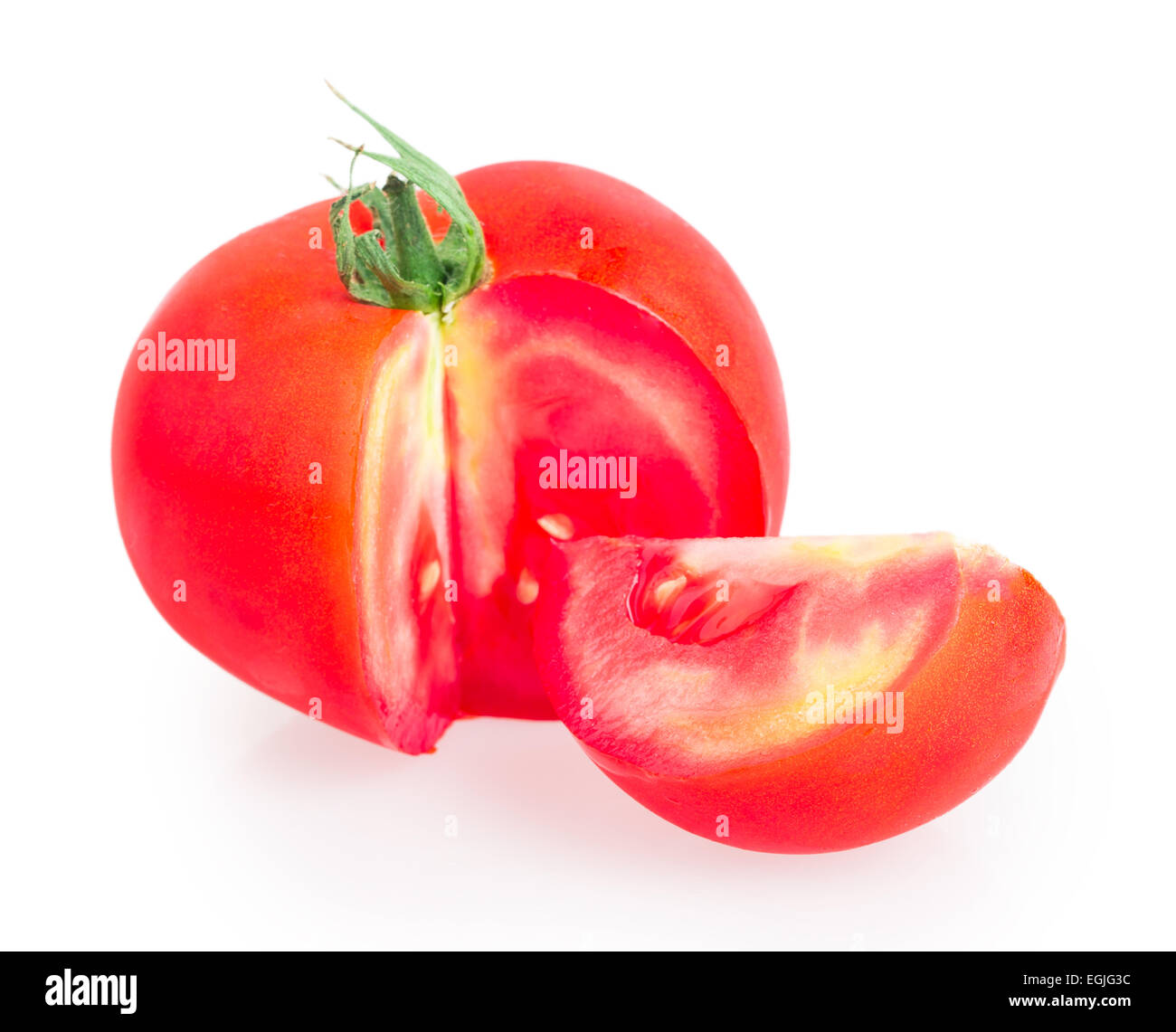 chopped tomato isolated on white background Stock Photo - Alamy
